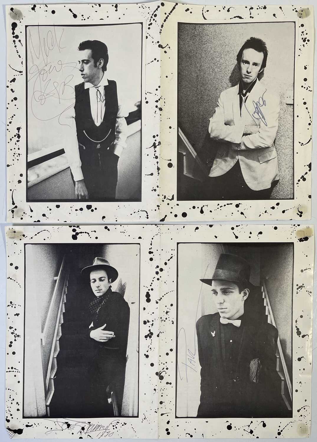 Lot 527 - THE CLASH - SIGNED PROGRAMME PAGES.