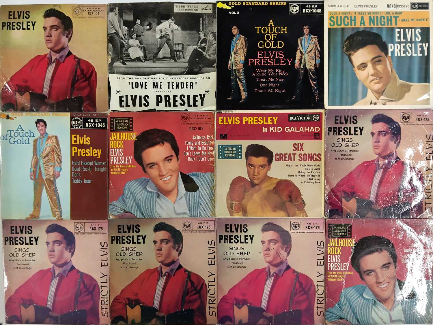 Lot 876 - ELVIS PRESLEY UK EPS AN 7" COLLECTION