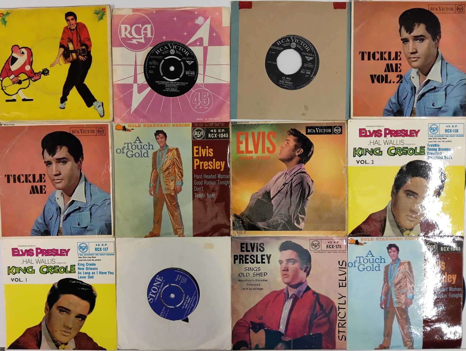 Lot 888 - ELVIS 7" SINGLES AND EPS COLLECTION