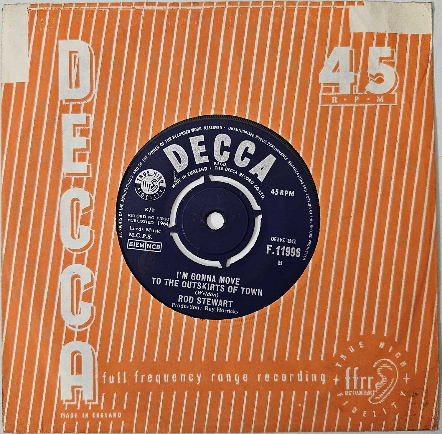 Lot 7 - ROD STEWART - GOOD MORNING LITTLE SCHOOLGIRL 7"