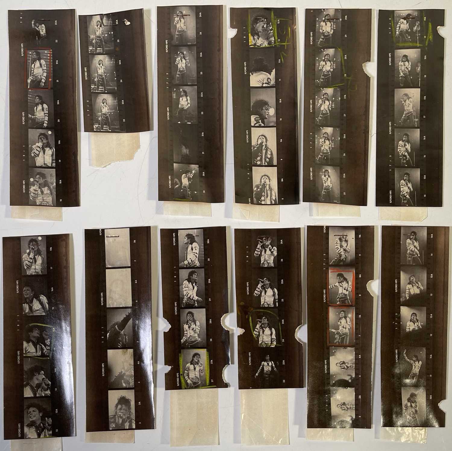Lot 506 - MICHAEL JACKSON - VINTAGE CONTACT SHEET