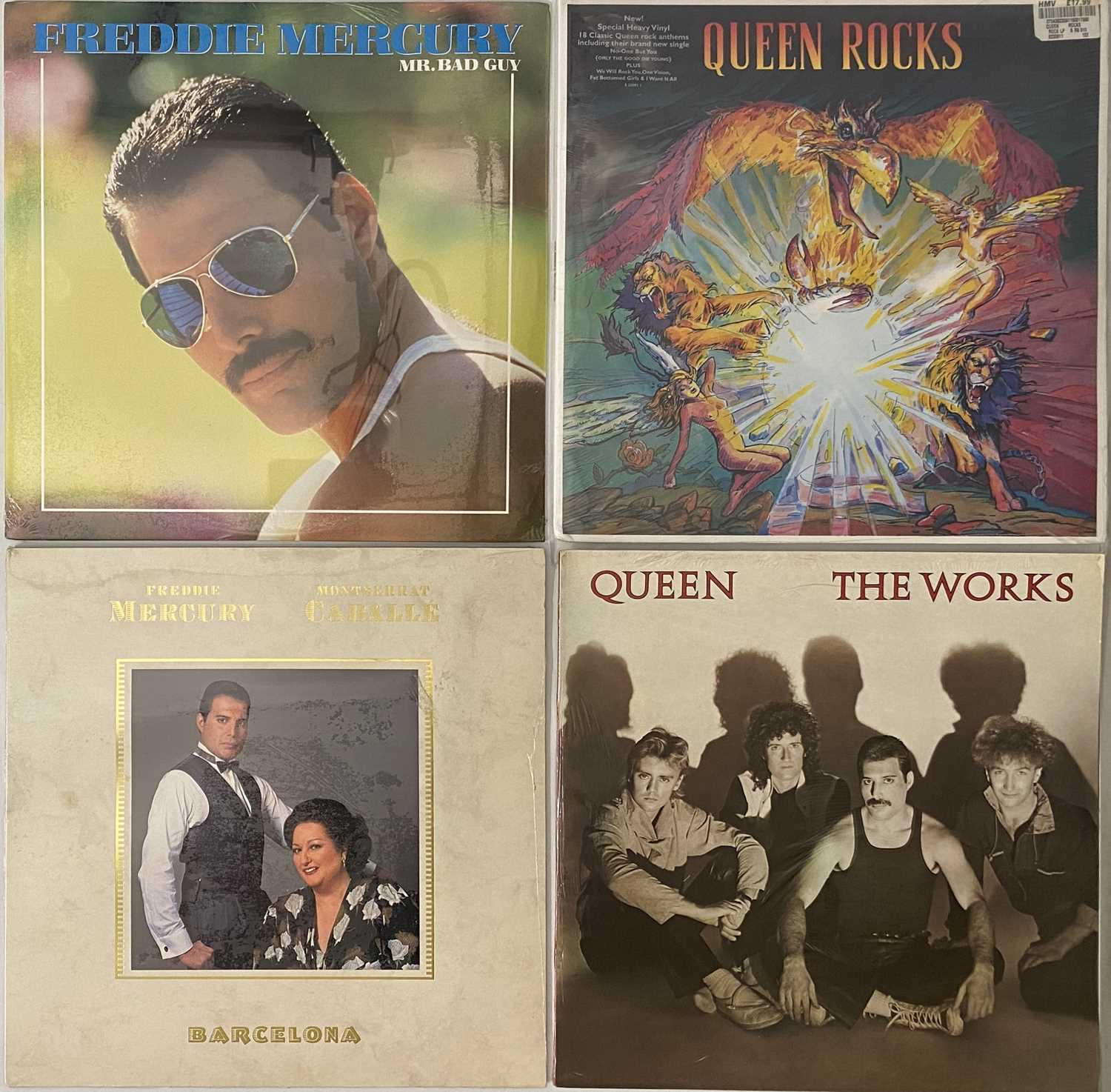 Lot 147 - QUEEN & FREDDIE SOLO LPS - ORIGINAL SEALED