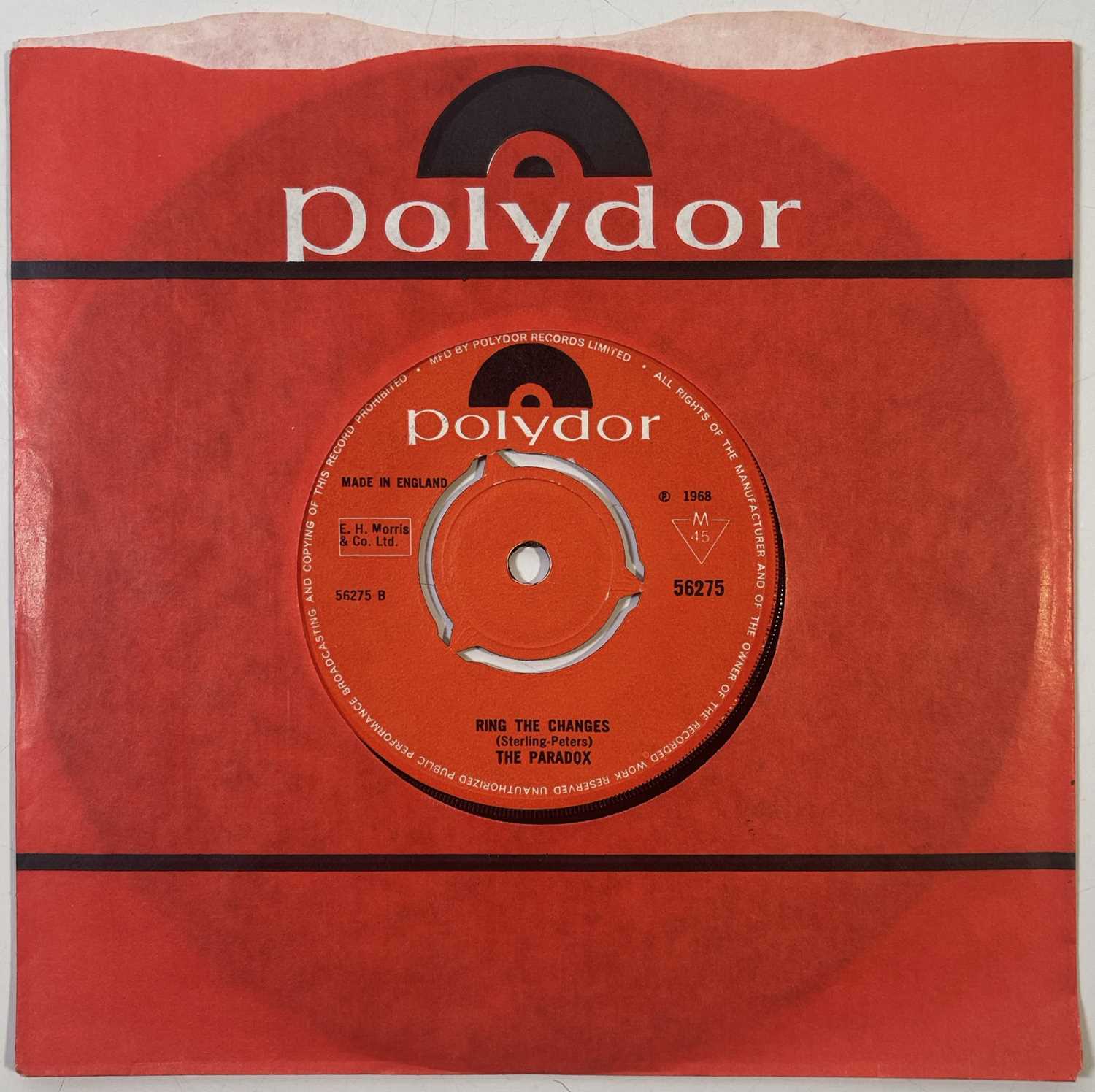 Lot 166 - THE PARADOX - RING THE CHANGES UK 7" MOD