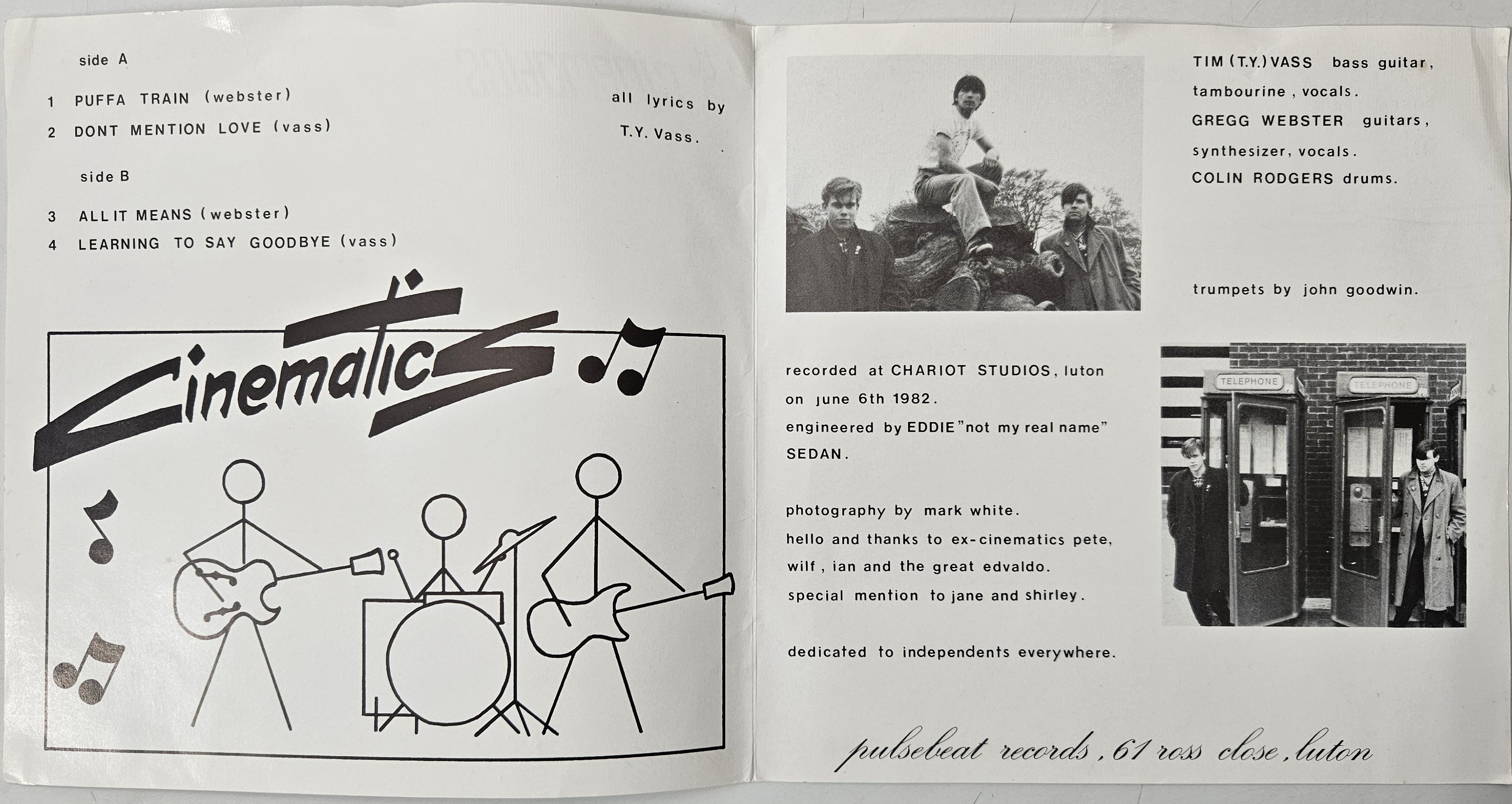 Lot 2 - THE CINEMATICS - FAREWELL TO THE PLAYGROUND 7"