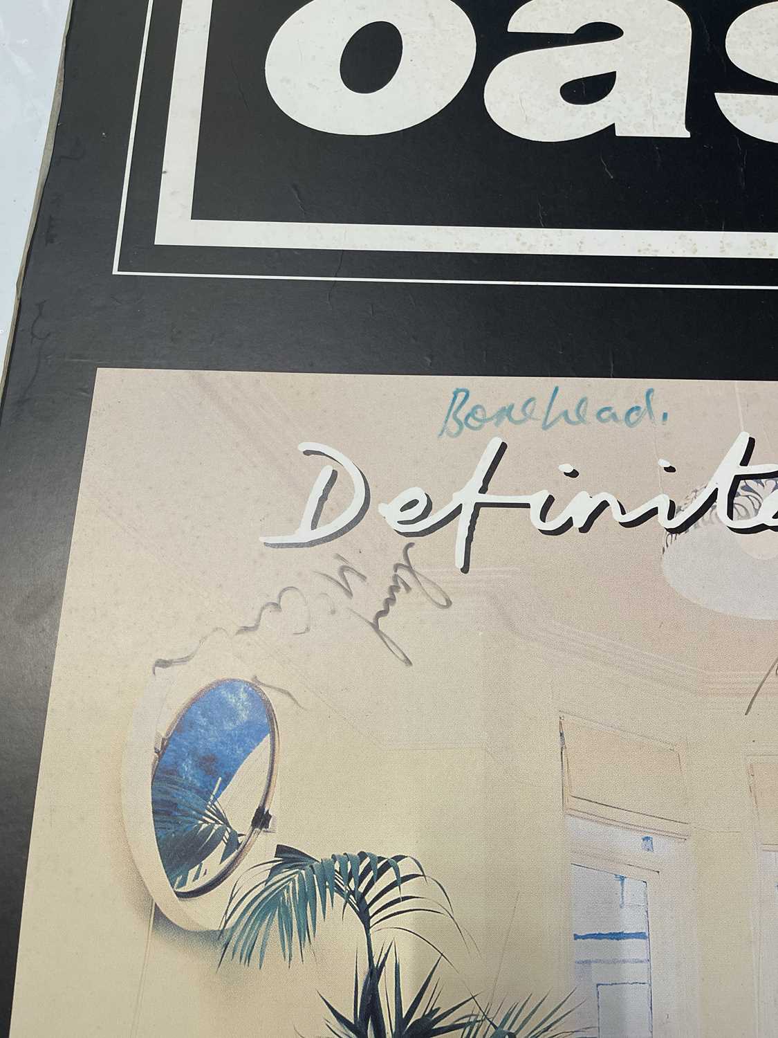 Lot 87 - OASIS - SIGNED DEBUT ALBUM PROMO BOARD.
