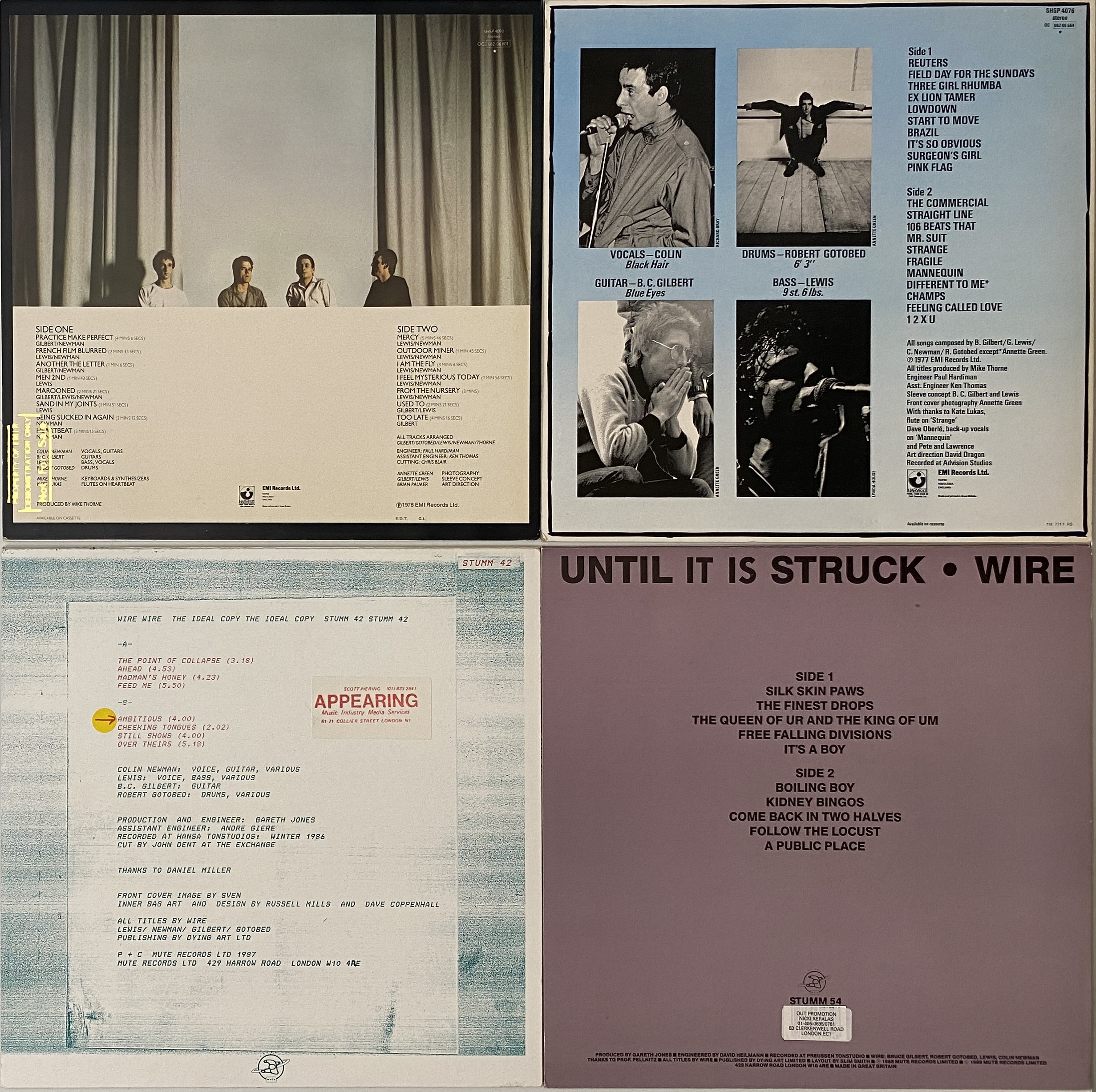 Lot 61 - WIRE - LP RARITIES PACK (INC LETTERS/ PRESS