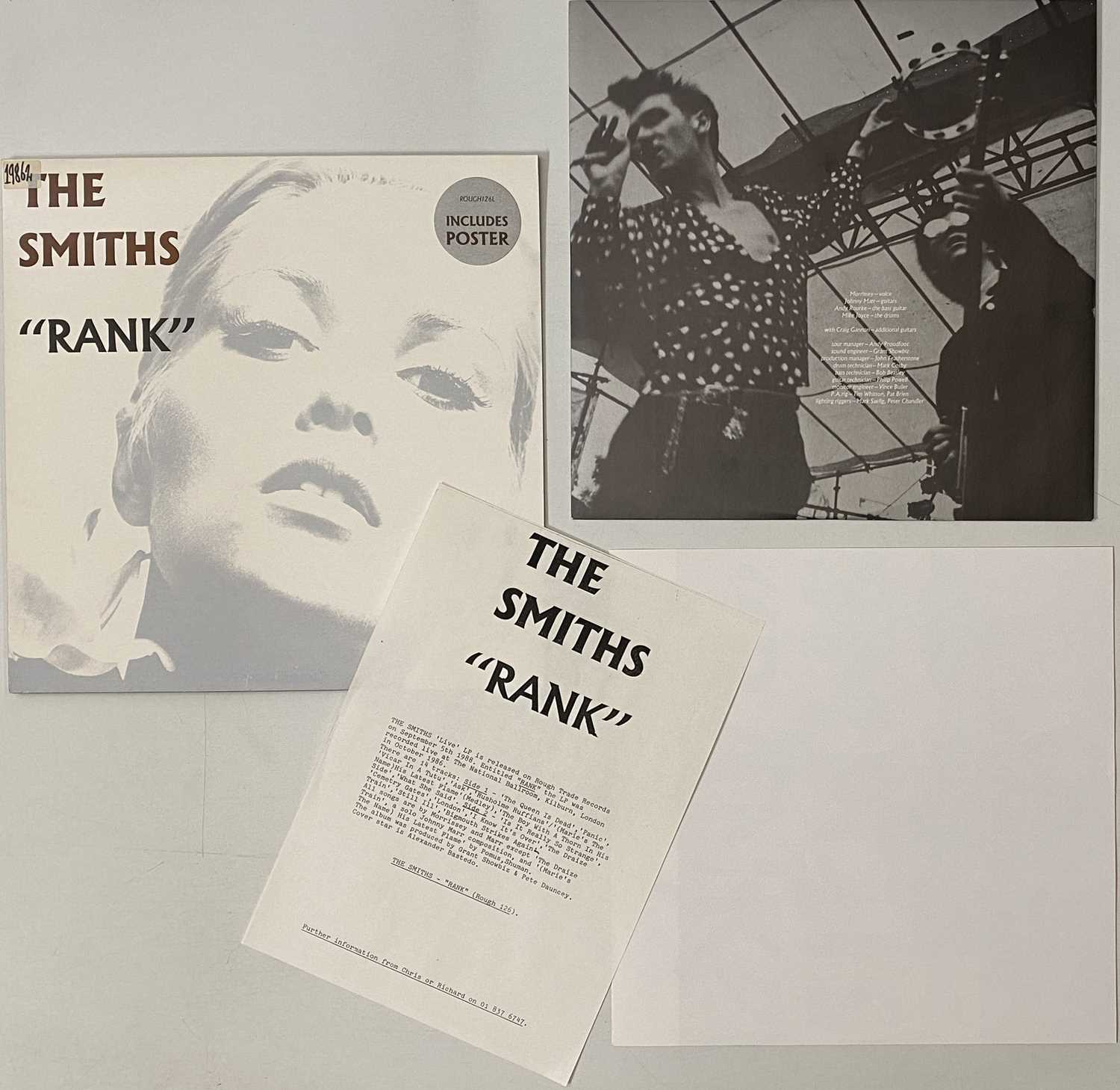 Lot 63 - THE SMITHS - RANK LP (UK ORIGINAL W/ POSTER