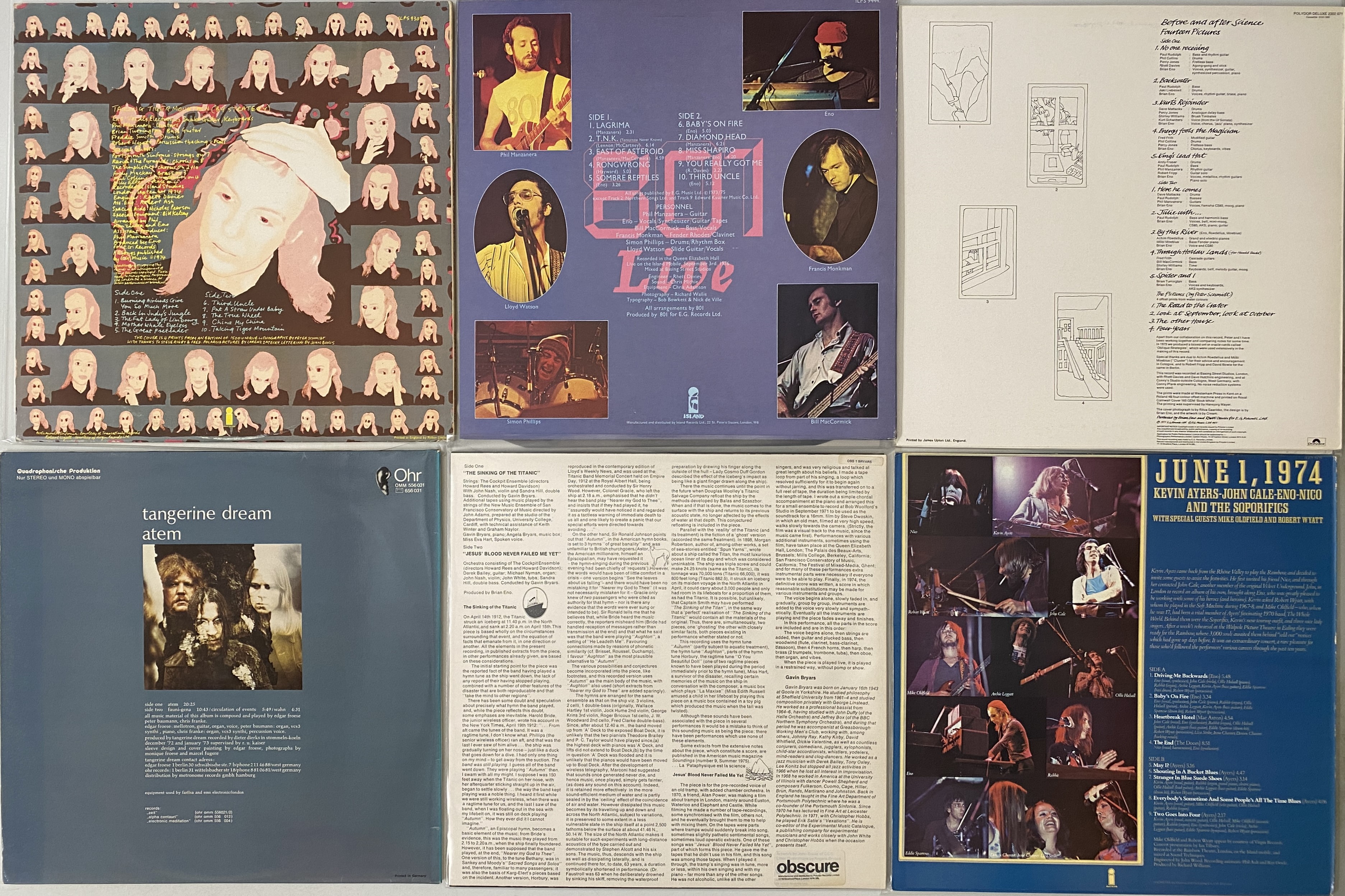 Lot 108 - ENO / ELECTRONIC / AMBIENT - LP PACK