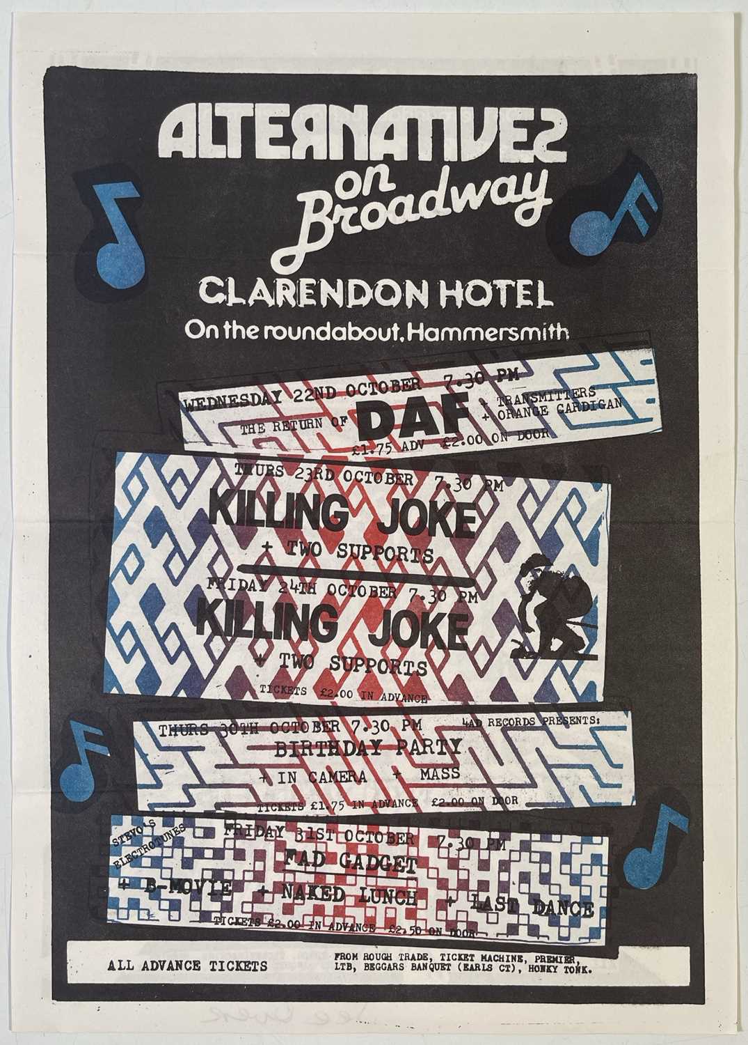 Lot 413 - DAF / KILLING JOKE / BIRTHDAY PARTY