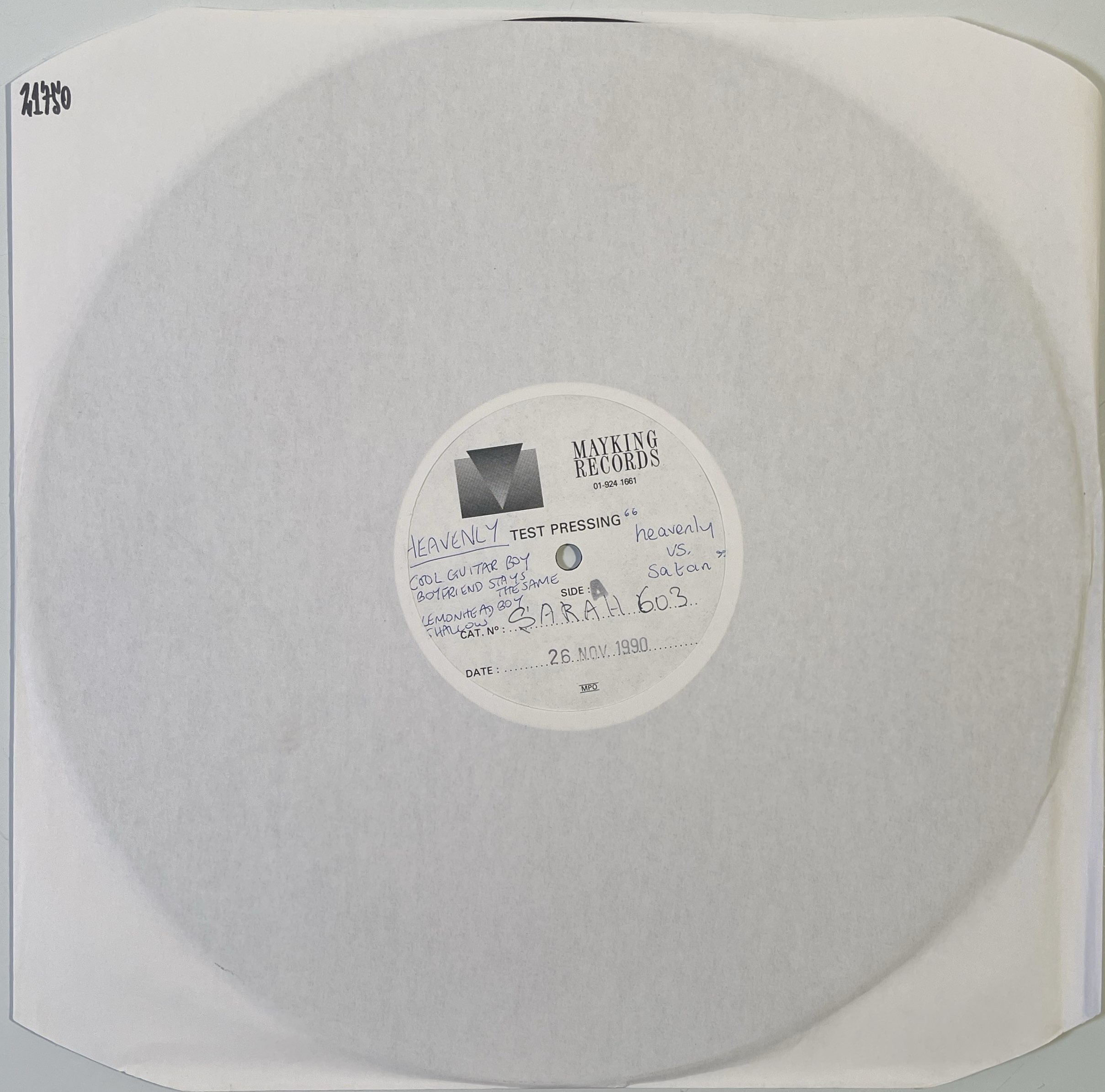 Lot 121 - SARAH RECORDS - TEST PRESSINGS PACK