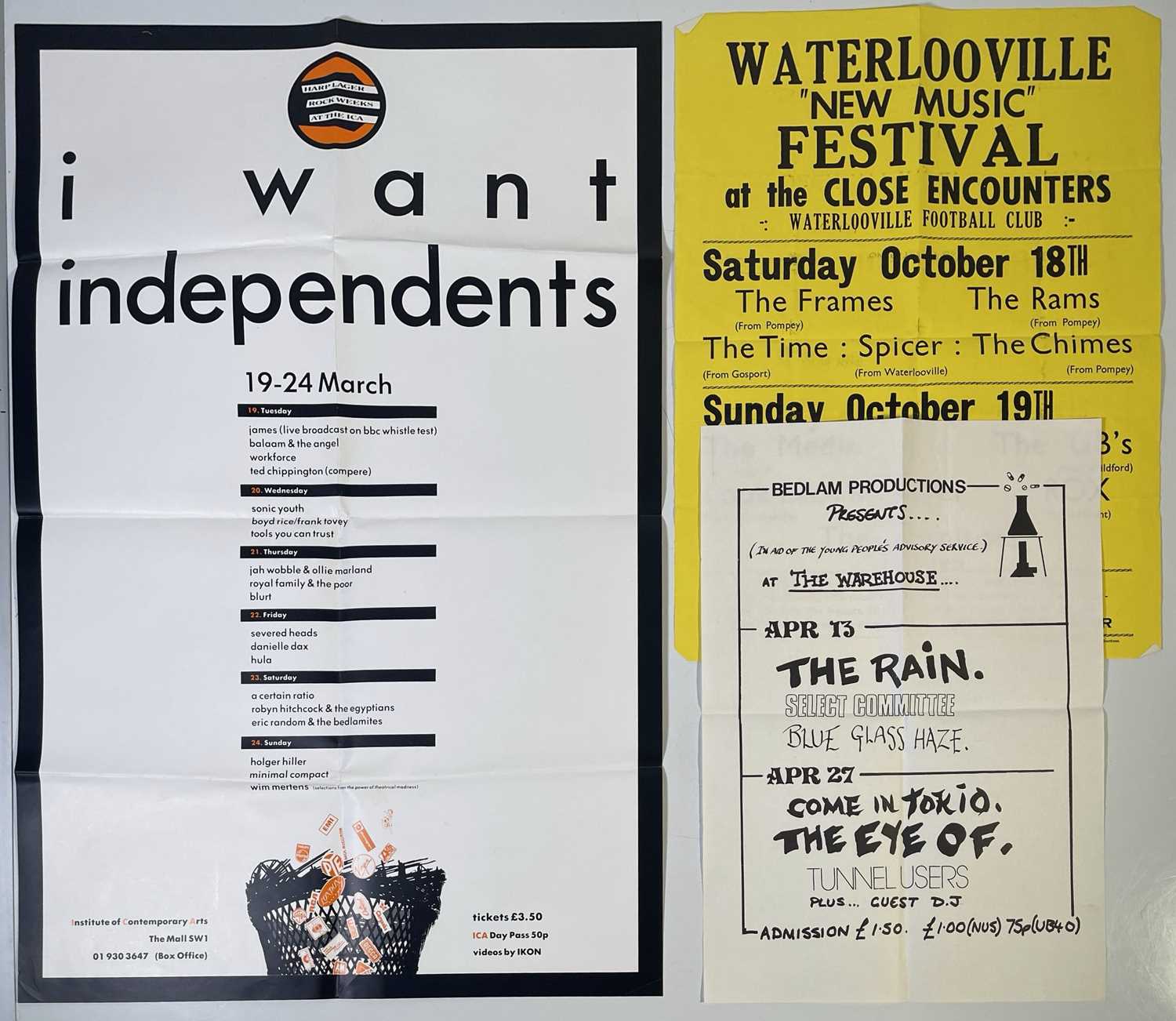 Lot 361 - 1980S NEW WAVE / POST PUNK POSTERS.