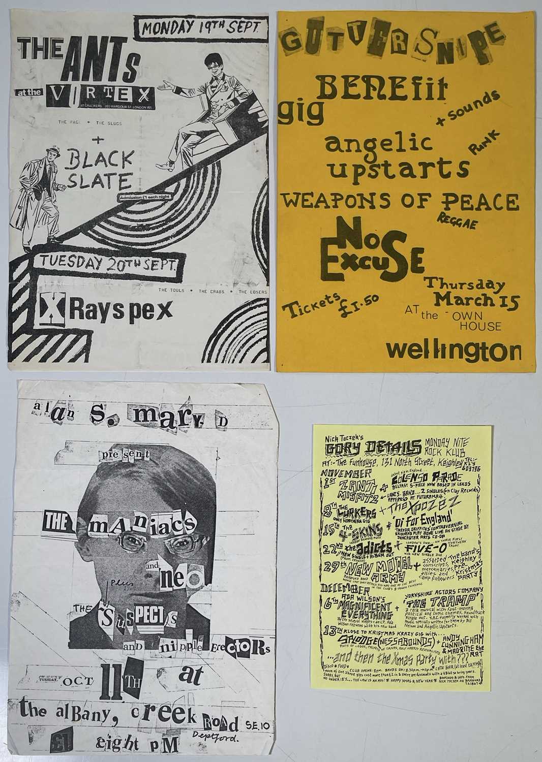 Lot 353 - PUNK / NEW WAVE HANDBILLS.