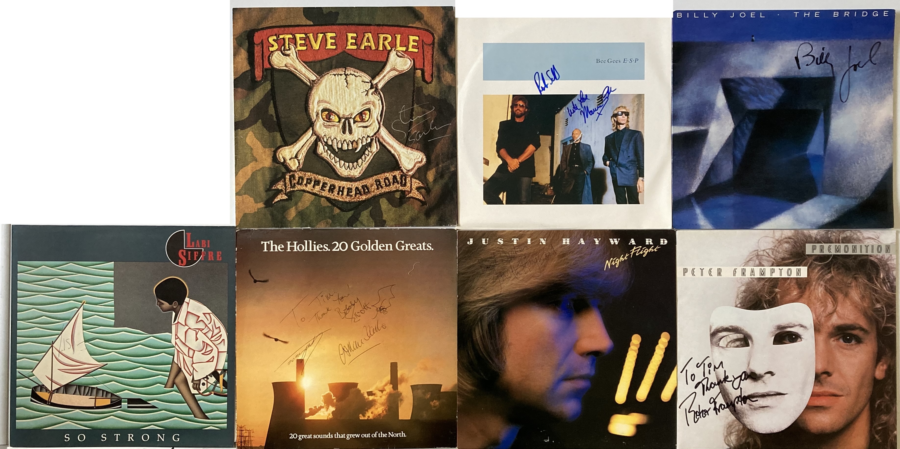 Lot 232 - CLASSIC ROCK AND POP SIGNED RECORDS.