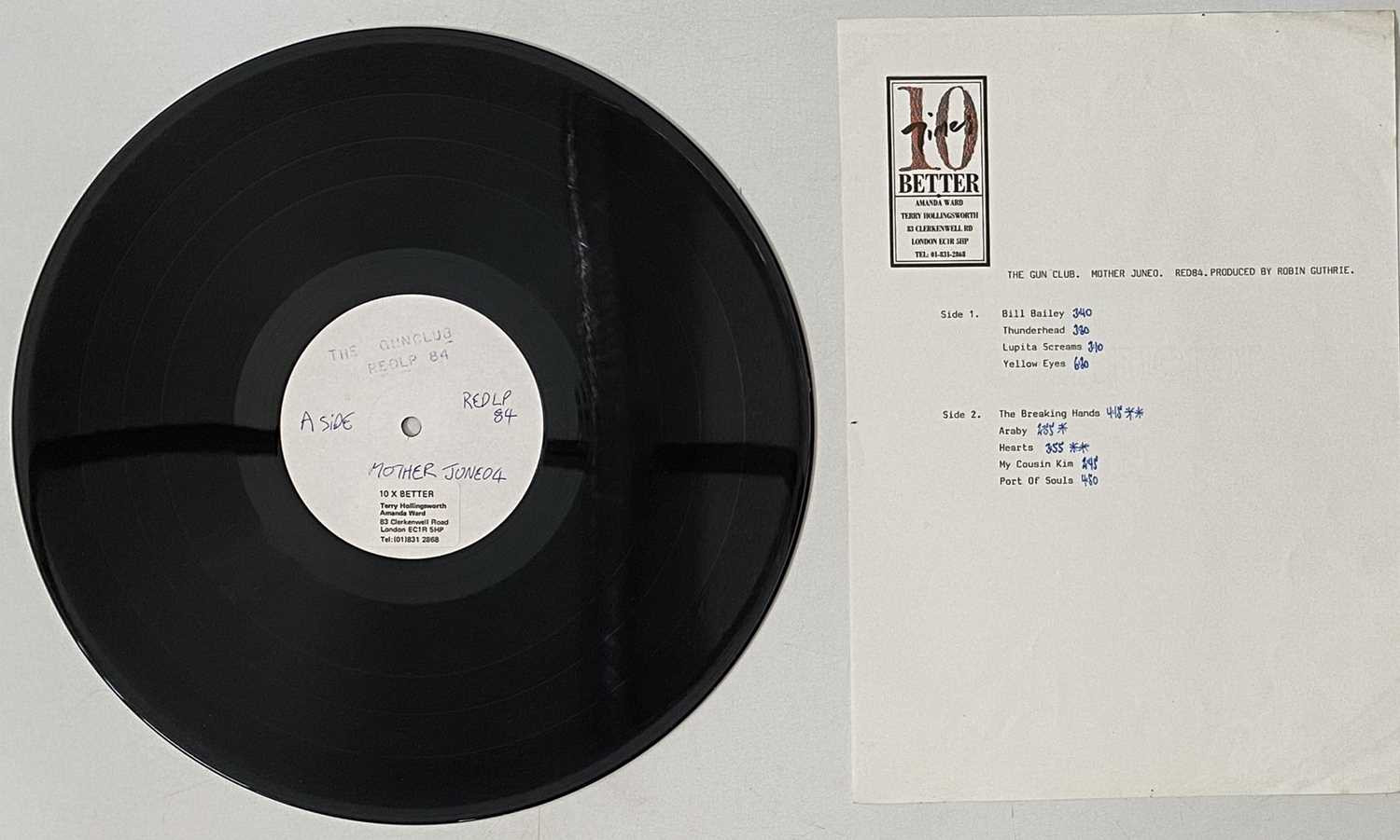 Lot 179 - THE GUN CLUB - MOTHER JUNO LP (RED84 - WHITE