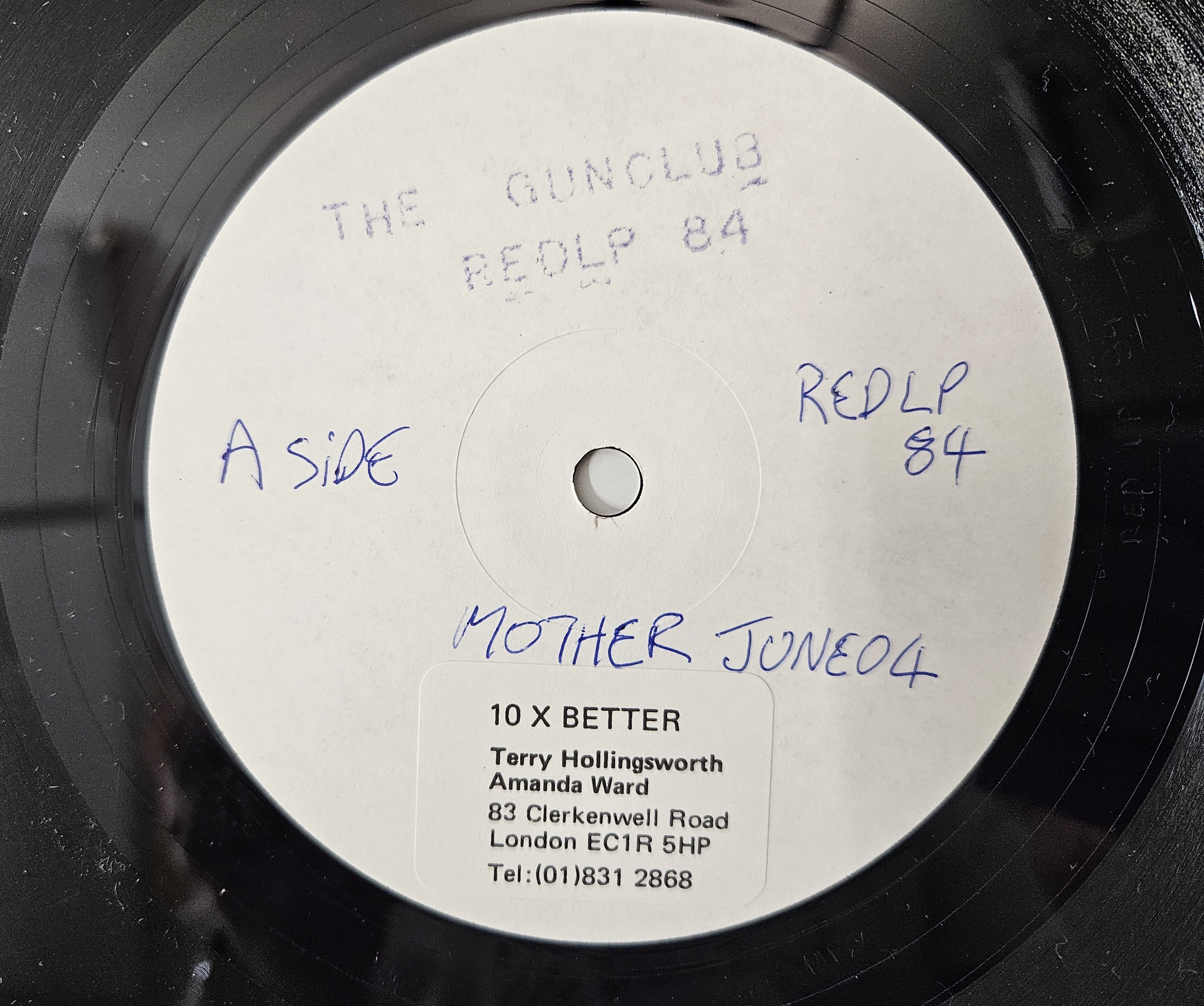 Lot 179 - THE GUN CLUB - MOTHER JUNO LP (RED84 - WHITE