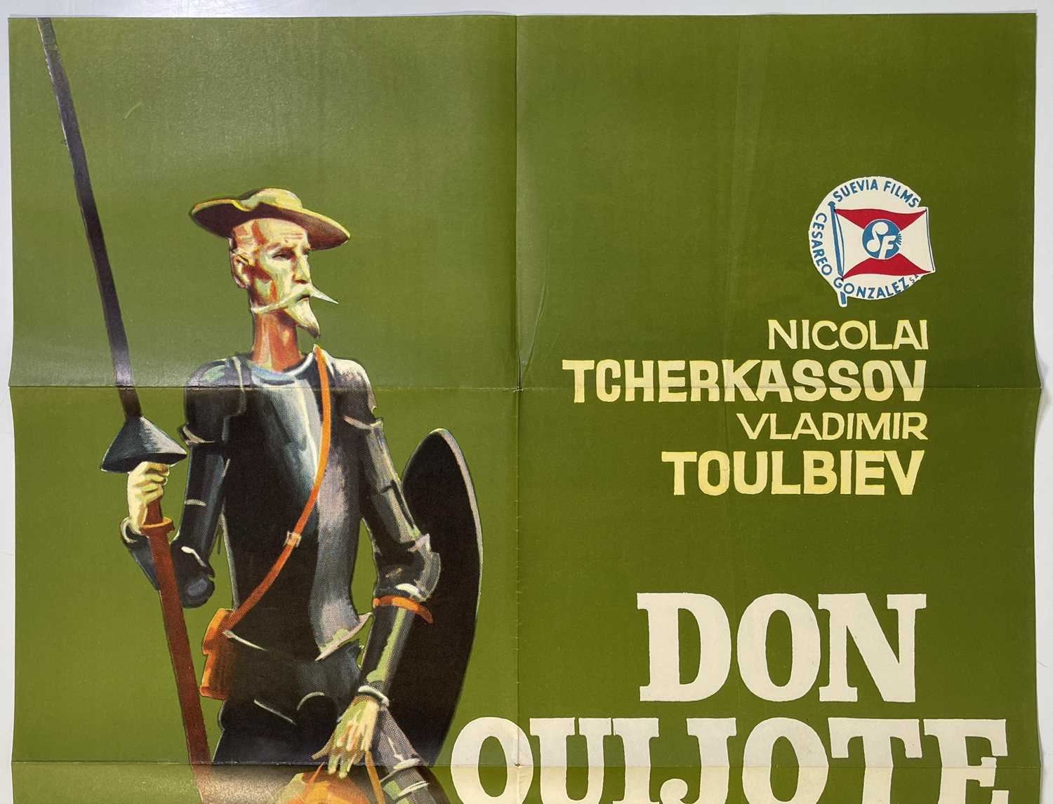 Lot 65 - DON QUIXOTE (1957) - SPANISH ONE-SHEET POSTER.
