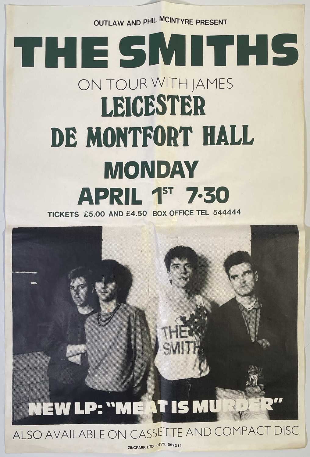 Lot 193 - THE SMITHS - ORIGINAL 1985 LEICESTER CONCERT