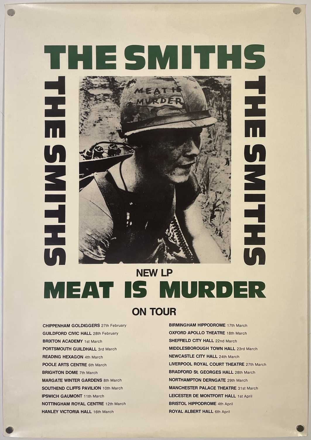 Lot 99 - THE SMITHS - 1985 MEAT IS MURDER TOUR POSTER.