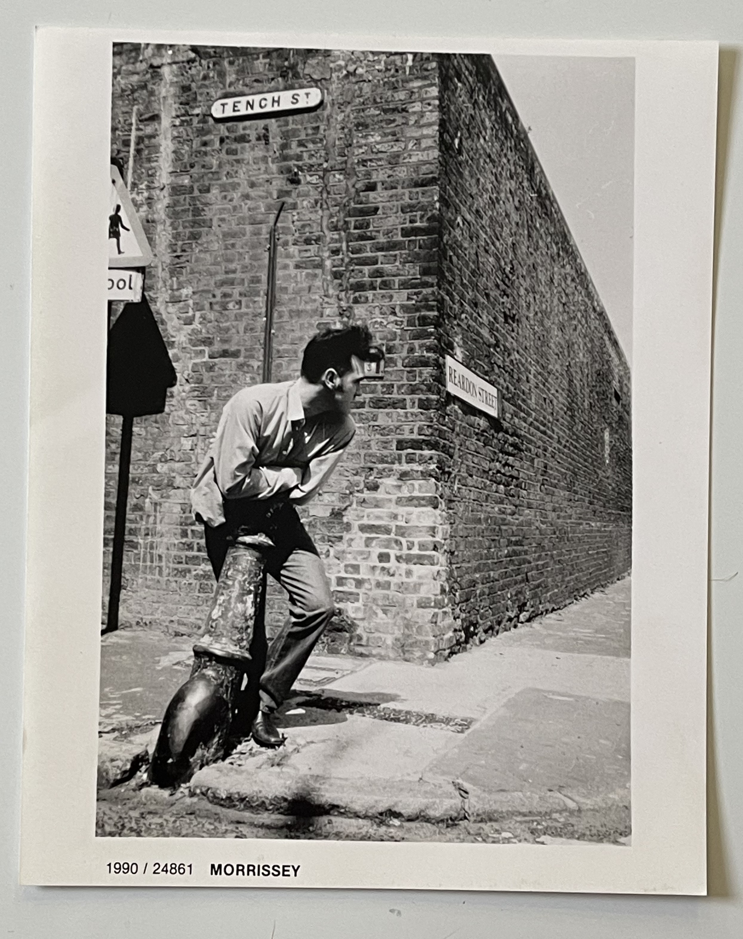 Lot 445 - MORRISSEY RARE PRESS PHOTOGRAPH.