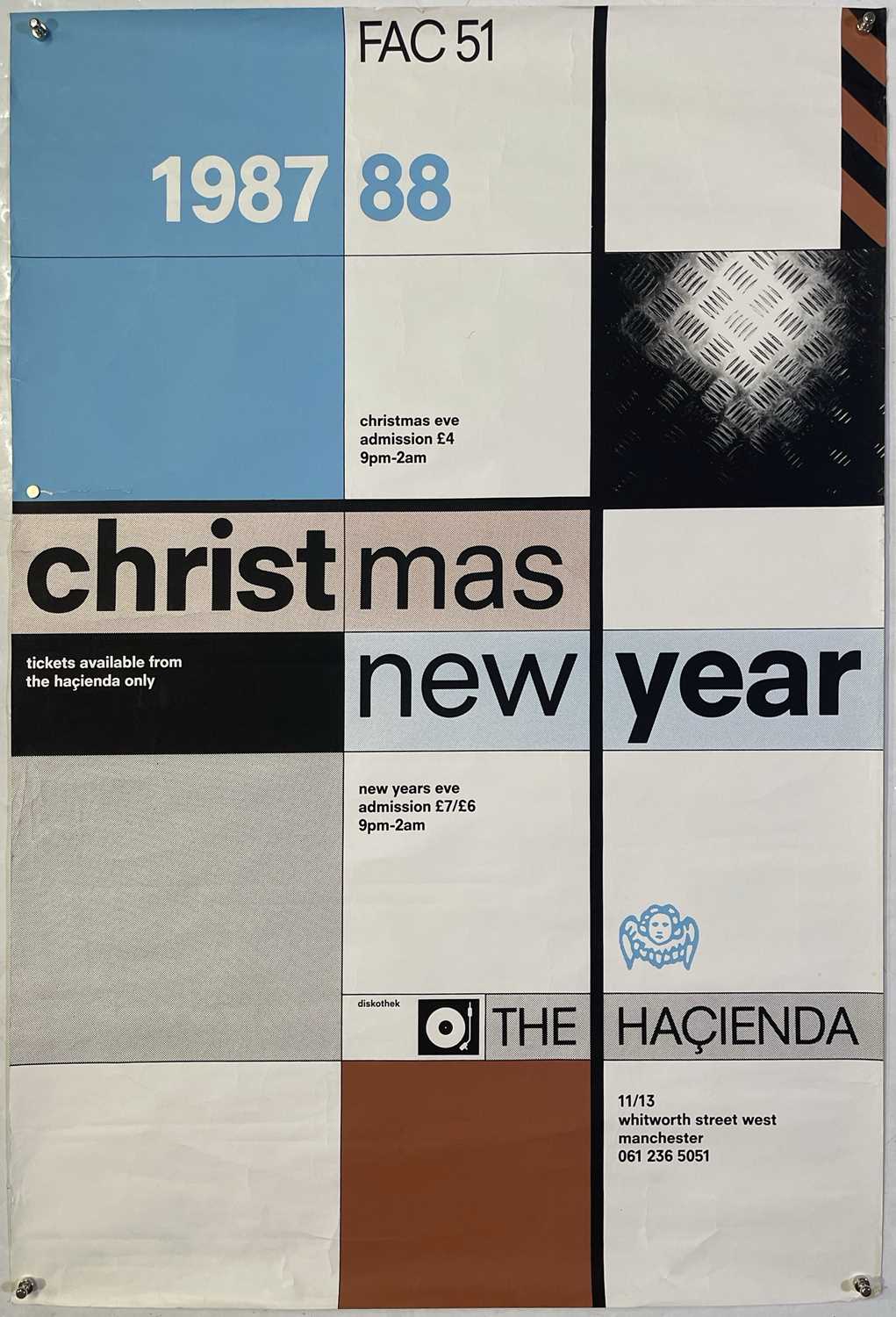 Lot 77 - FAC 51 / THE HACIENDA - A 1987 POSTER.