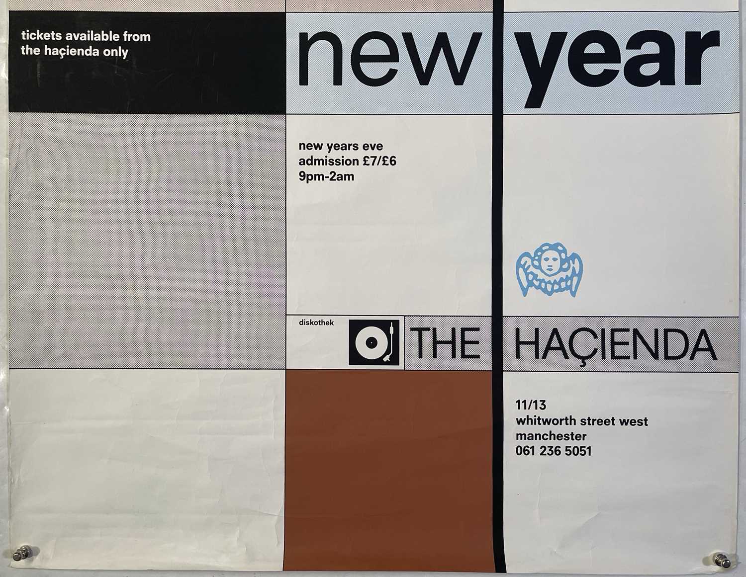 Lot 77 - FAC 51 / THE HACIENDA - A 1987 POSTER.