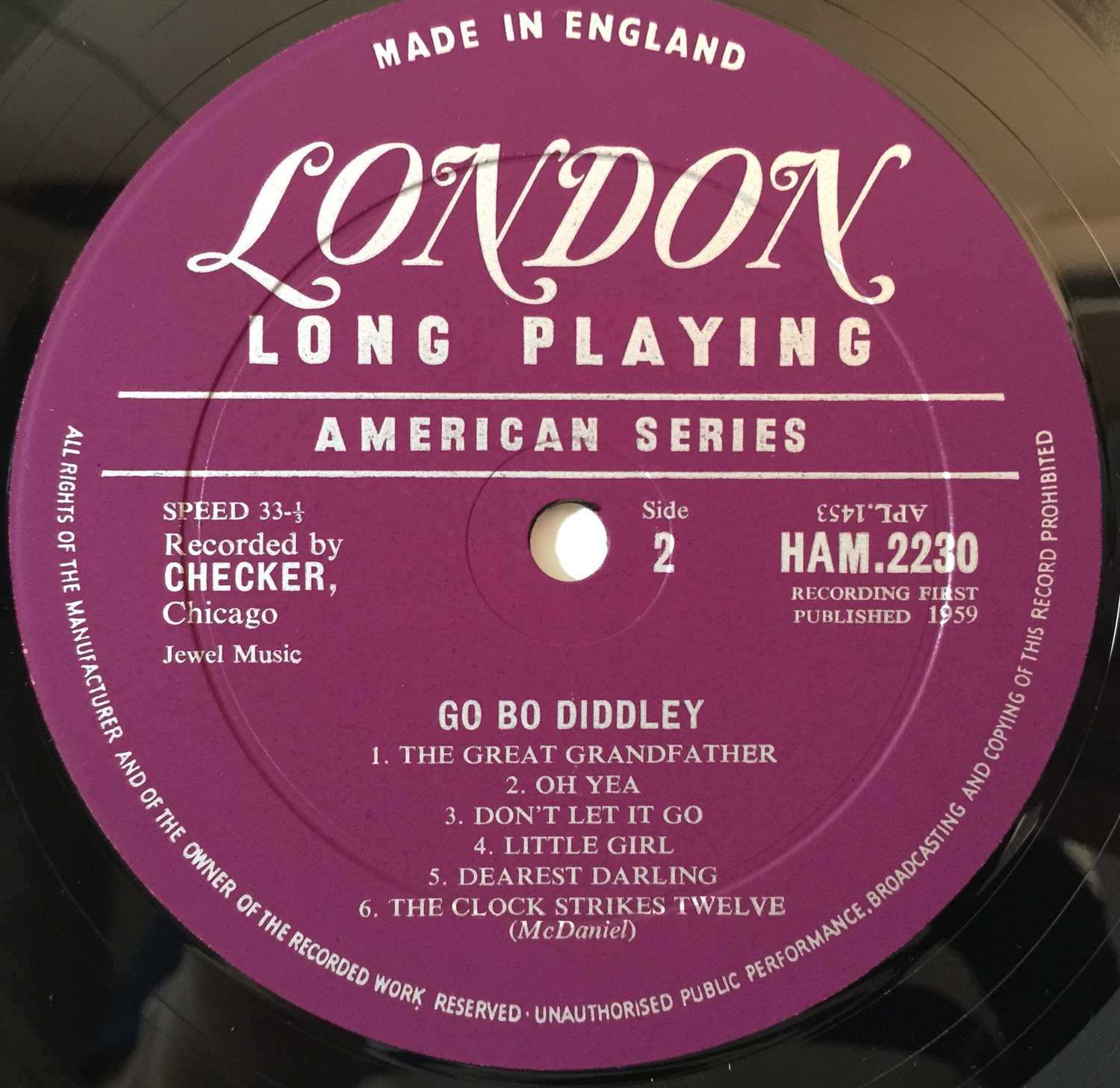 Lot 1175 - BO DIDDLEY - GO BO DIDDLEY LP (UK MONO