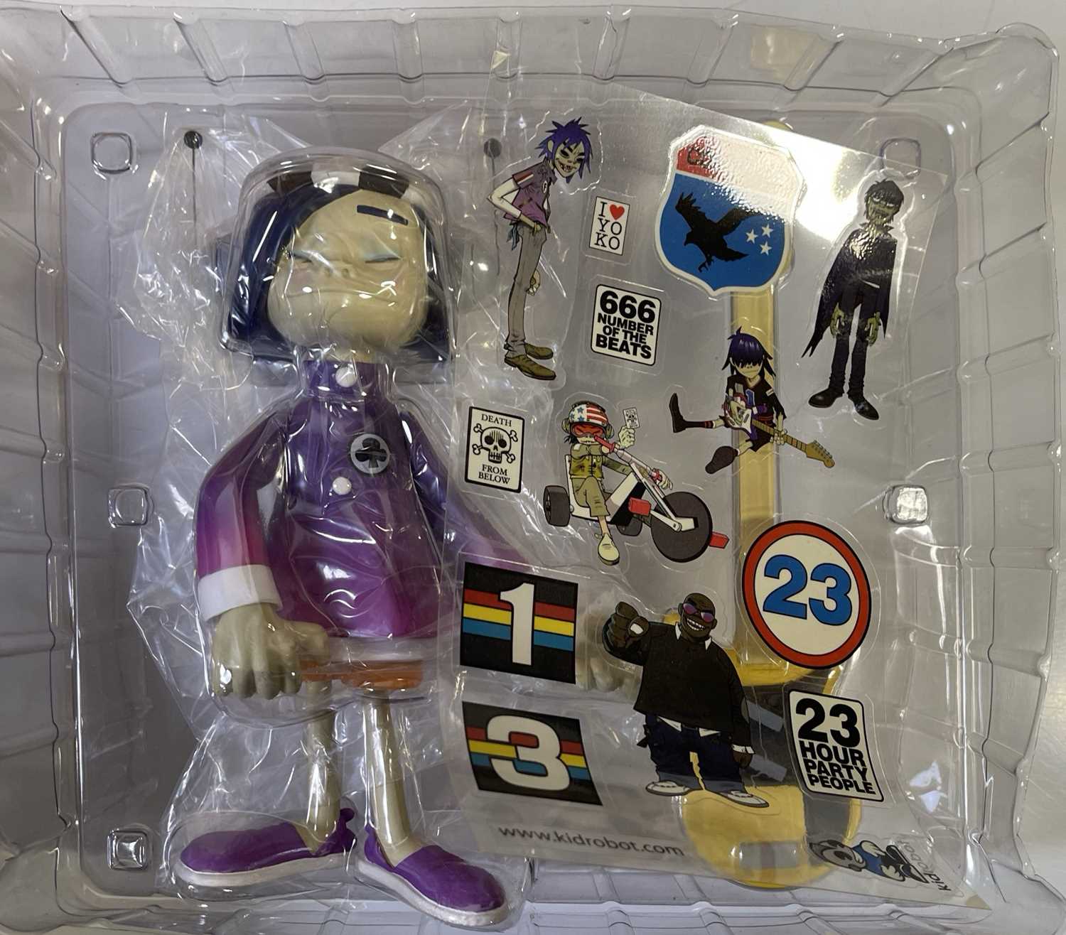 Lot 93 - GORILLAZ - KIDROBOT SET OF FOUR UNOPENED 'RED