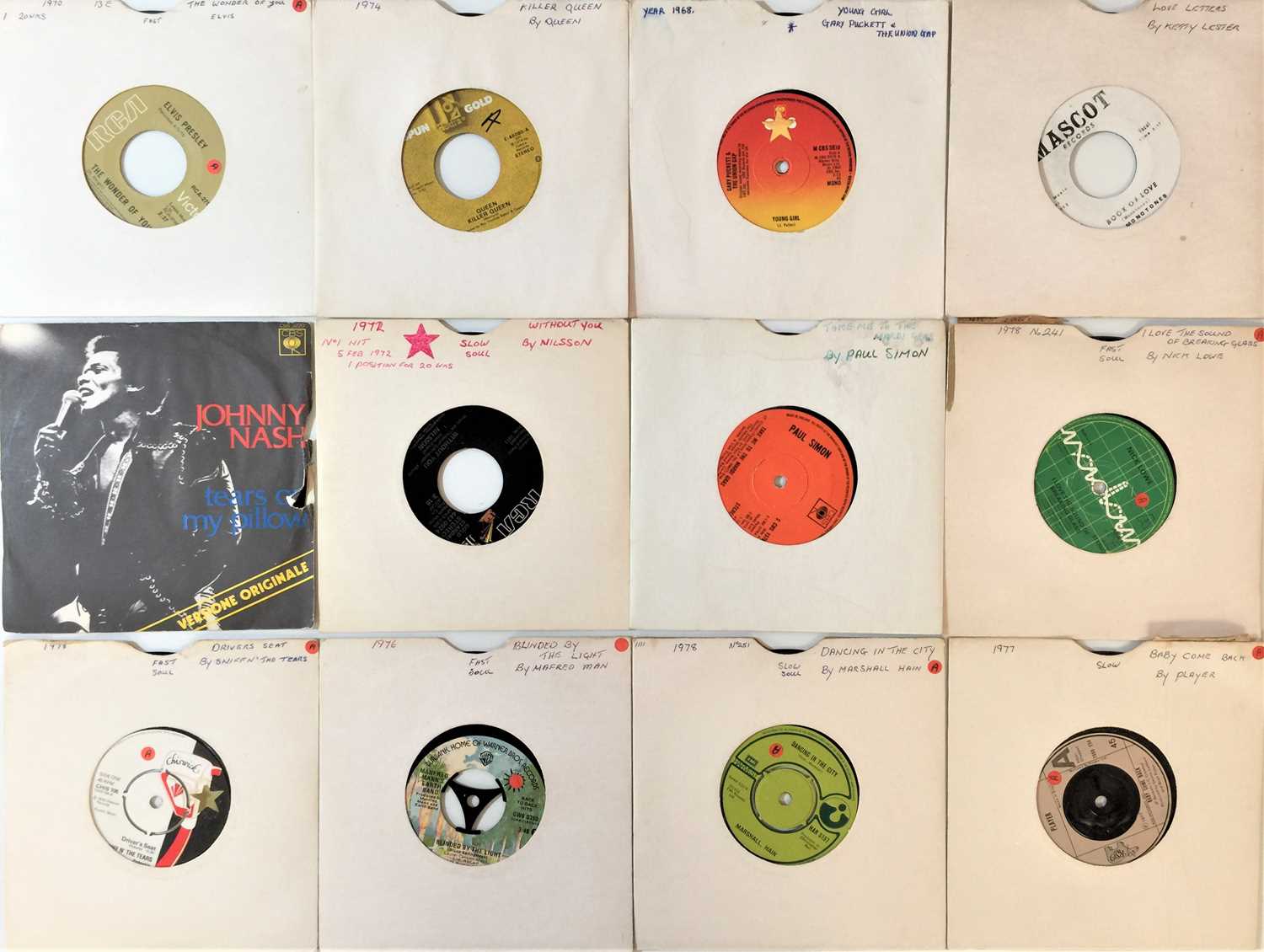 Lot 1202 - CLASSIC ROCK & POP - LARGE 7" COLLECTION