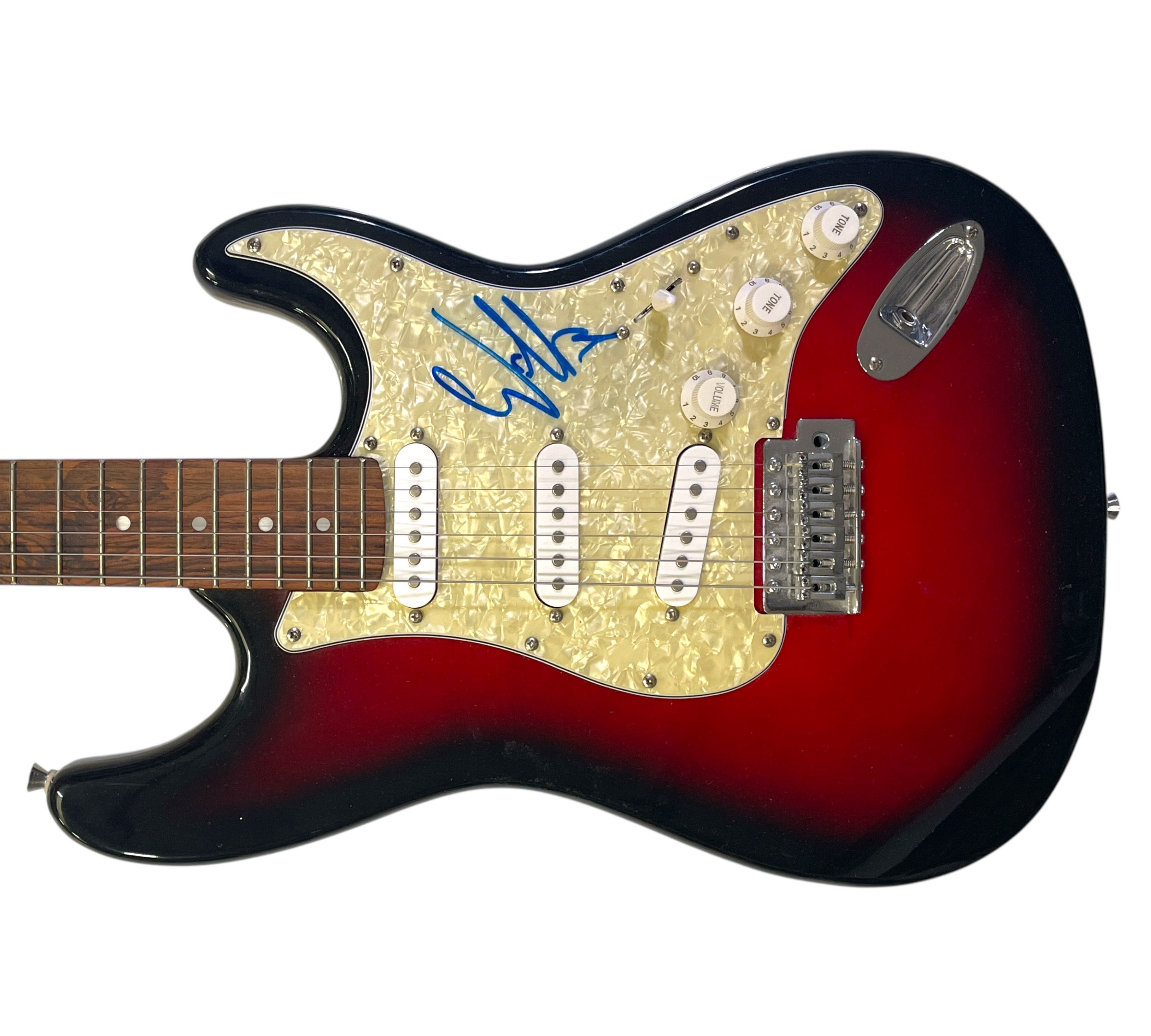 Lot 330 - GARY MOORE SIGNED GUITAR.