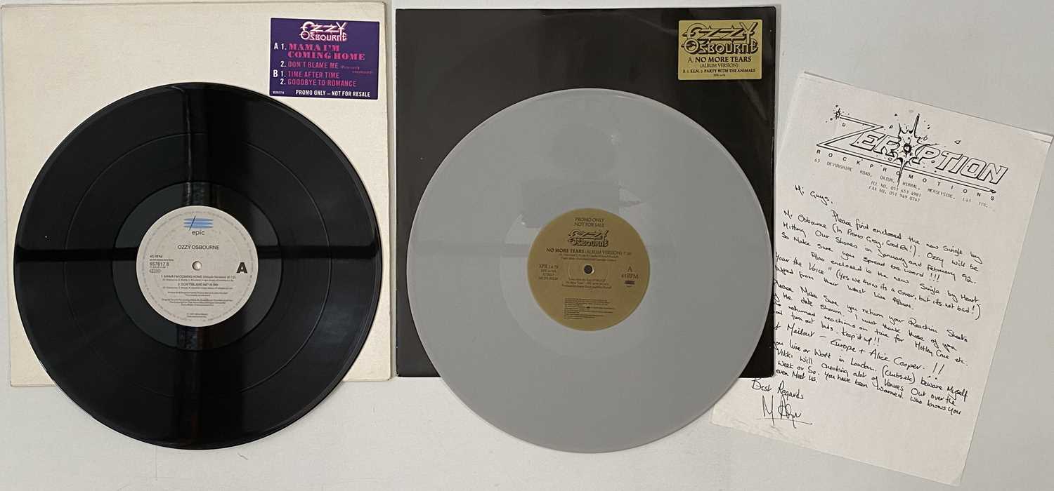 Lot 19 - OZZY OSBOURNE - 12" RARITIES PACK (INC PROMO/