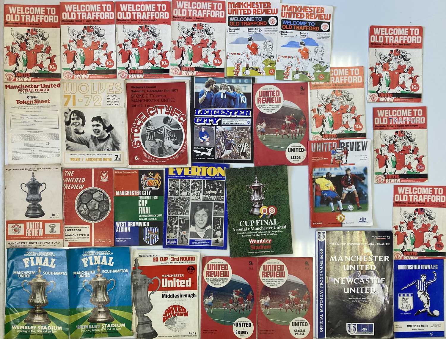 Lot 115 - MANCHESTER UNITED - HOME AND AWAY PROGRAMMES