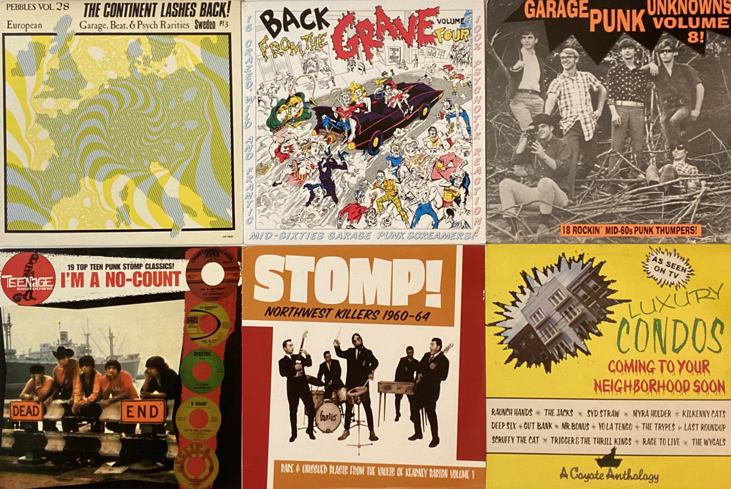 Lot 58 - GARAGE/ PUNK/ ALT - LP COMPS