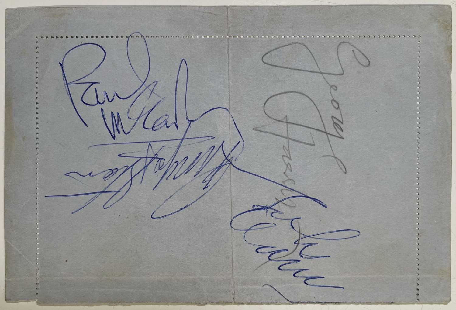 Lot 288 - THE BEATLES - FULL SET OF SIGNATURES FROM