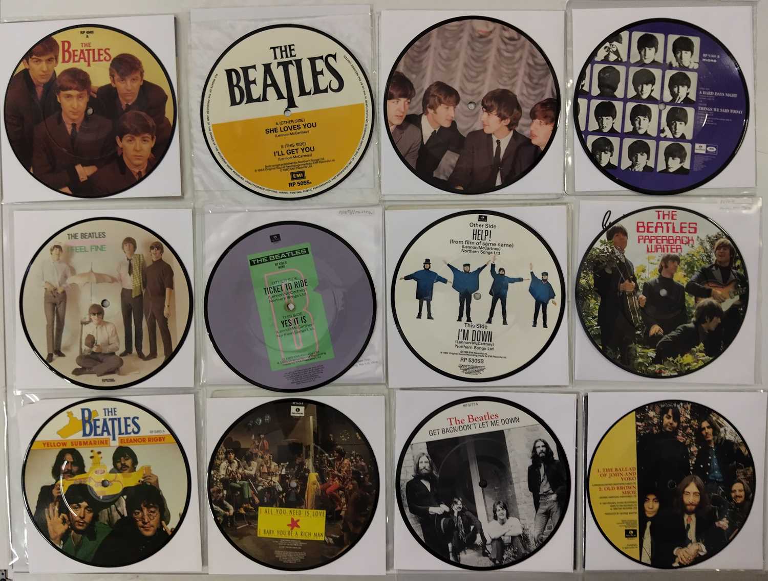 Lot 305 - THE BEATLES - 7" PICTURE DISC/ FLEXI DISC