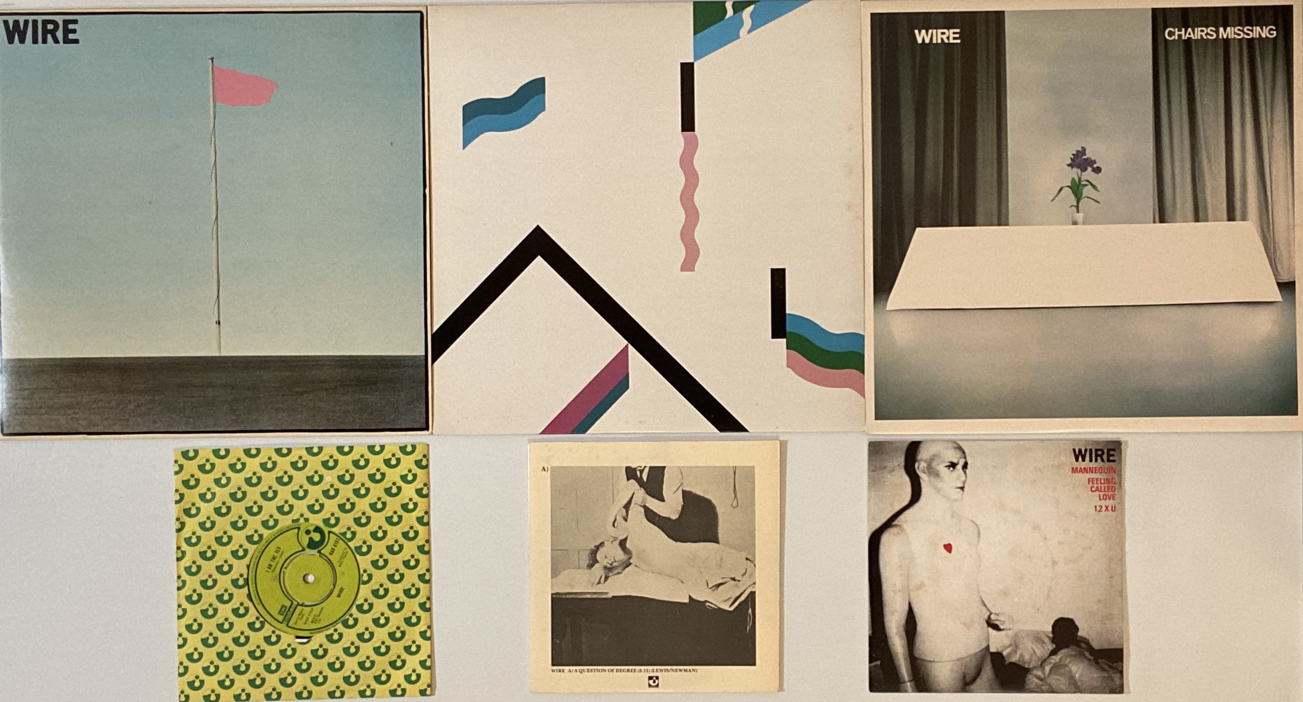 Lot 91 - WIRE - LP/ 7" RARITIES