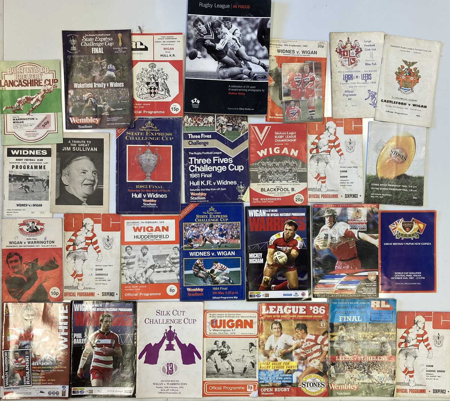 Lot 125 - RUGBY LEAGUE PROGRAMMES - SOME SIGNED.