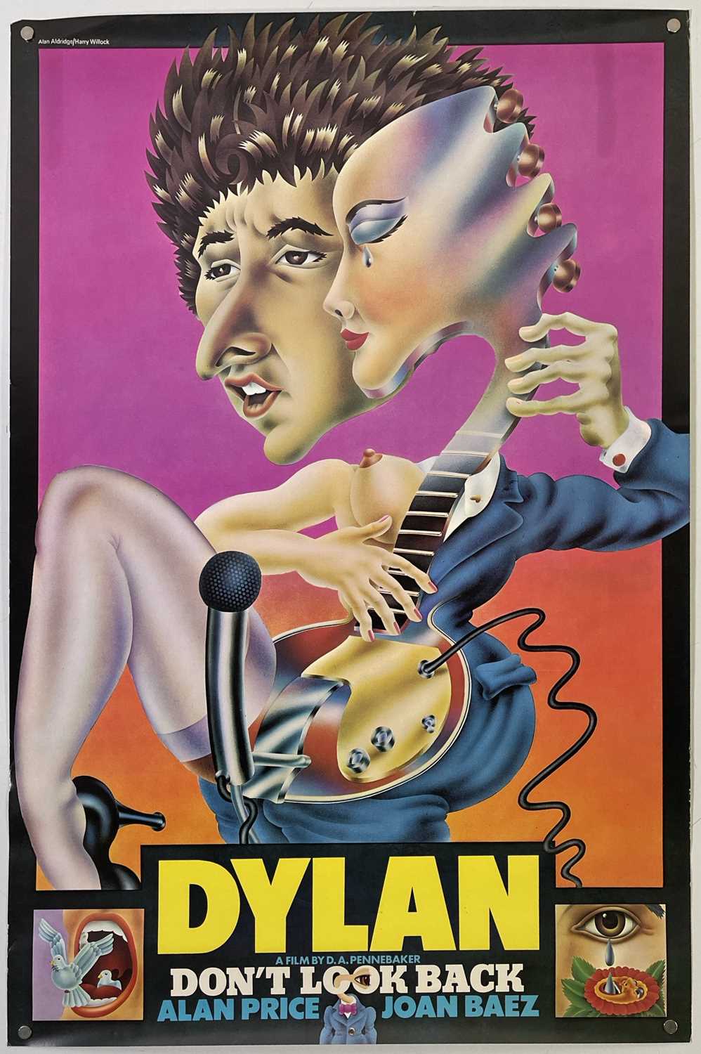 Lot 182 - ALAN ALDRIDGE - BOB DYLAN - ORIGINAL POSTER