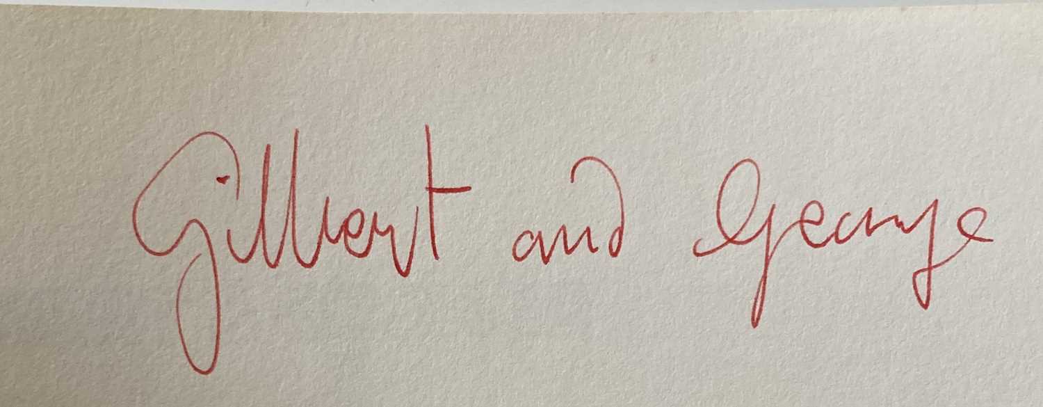 Lot 3 - GILBERT AND GEORGE SIGNED ART BOOKS.