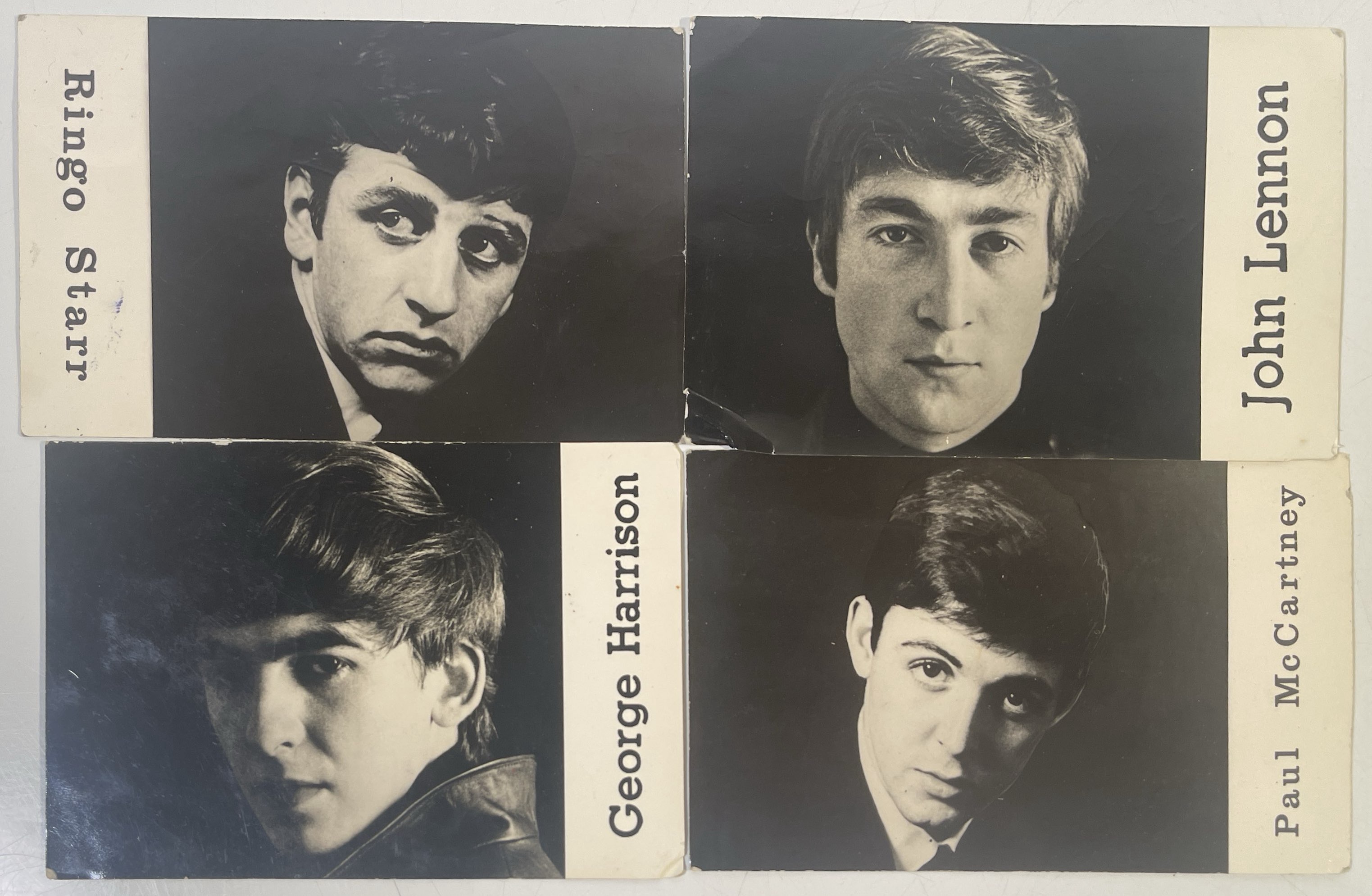 Lot 323 - THE BEATLES - FOUR SIGNED C1962 POSTCARDS