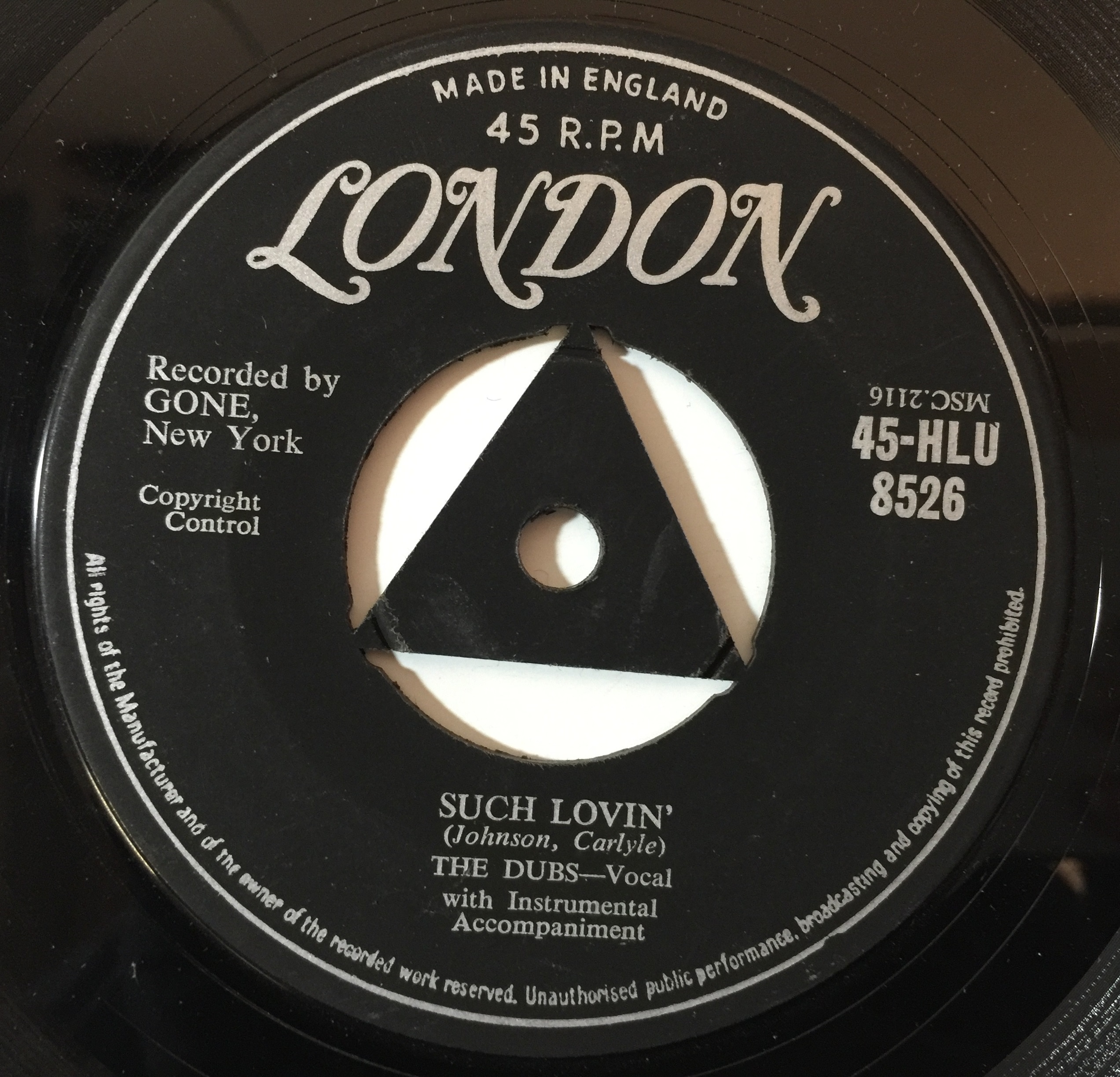 Lot 113 - THE DUBS - COULD THIS BE MAGIC C/W SUCH