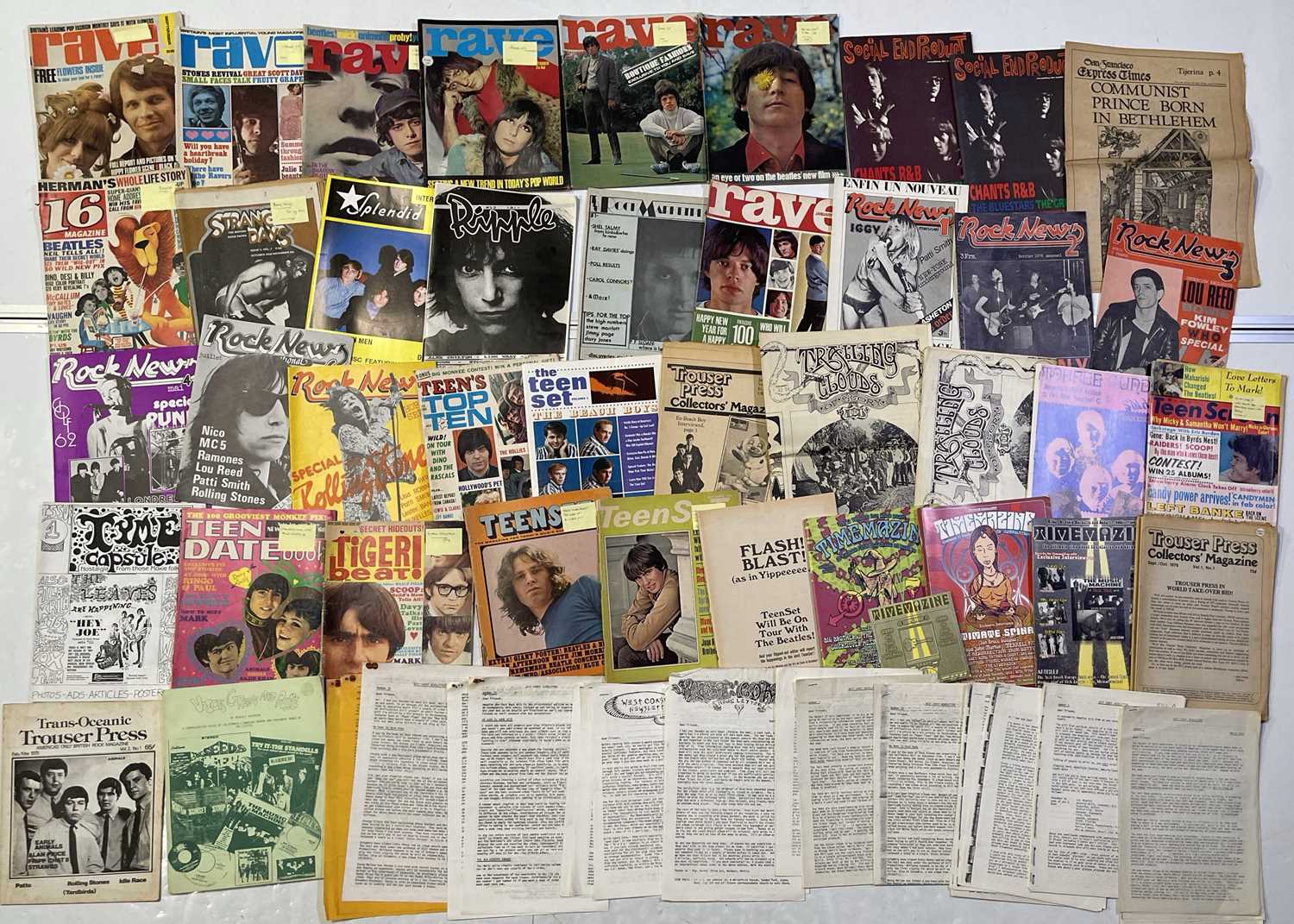 Lot 374 - COLLECTABLE MUSIC MAGAZINES AND NEWSPAPERS.