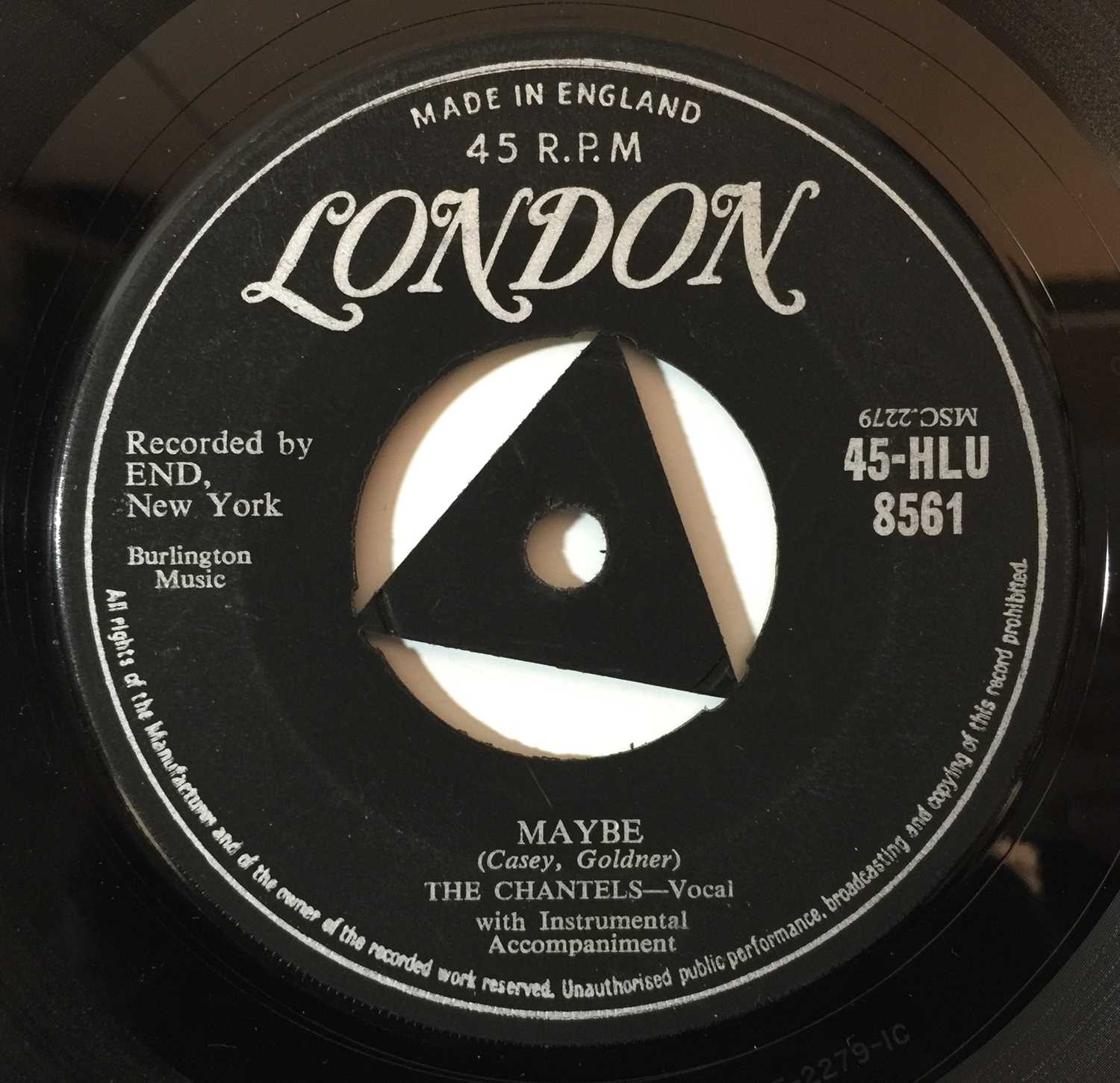 Lot 118 - THE CHANTELS - MAYBE 7'' (ORIGINAL UK LONDON