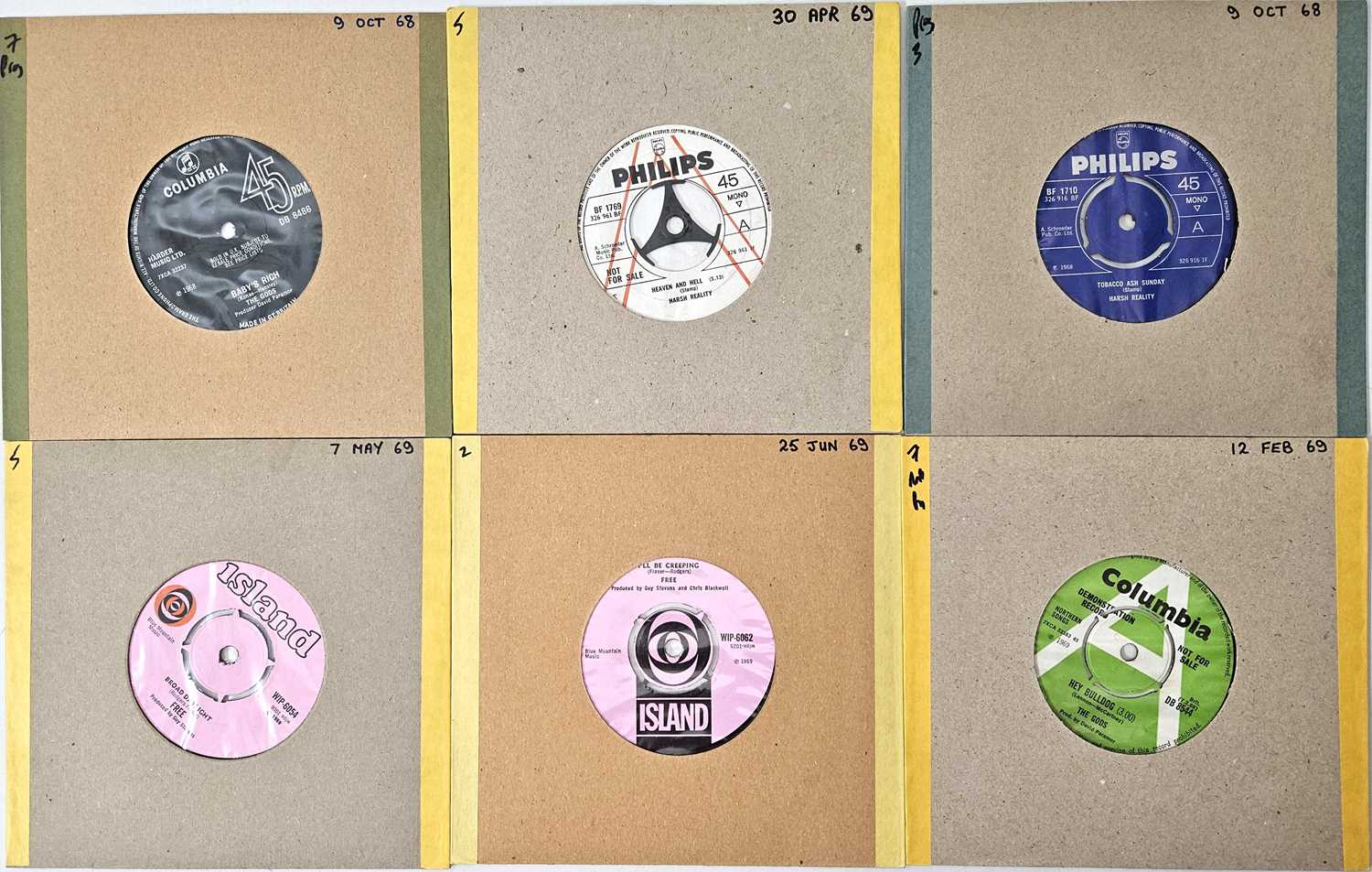 Lot 161 - ROCK/ PROG - 60s 7" RARITIES (INC DEMOS)