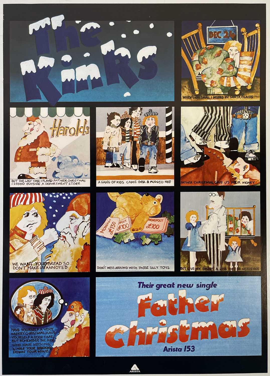 Lot 388 - THE KINKS - ORIGINAL FATHER CHRISTMAS ARISTA