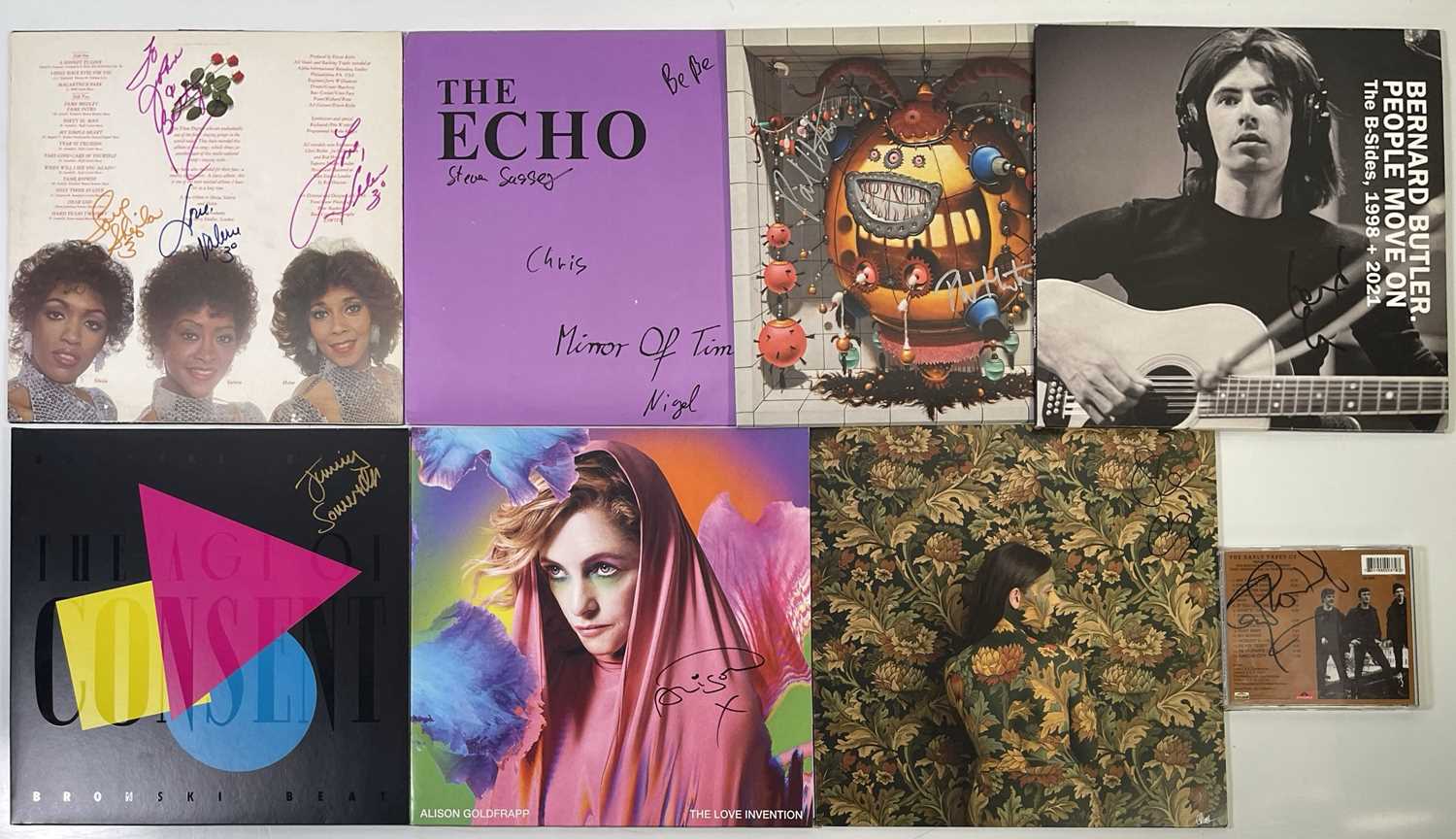 Lot 252 - SIGNED LPS AND RECORDS INC BERNARD BUTLER