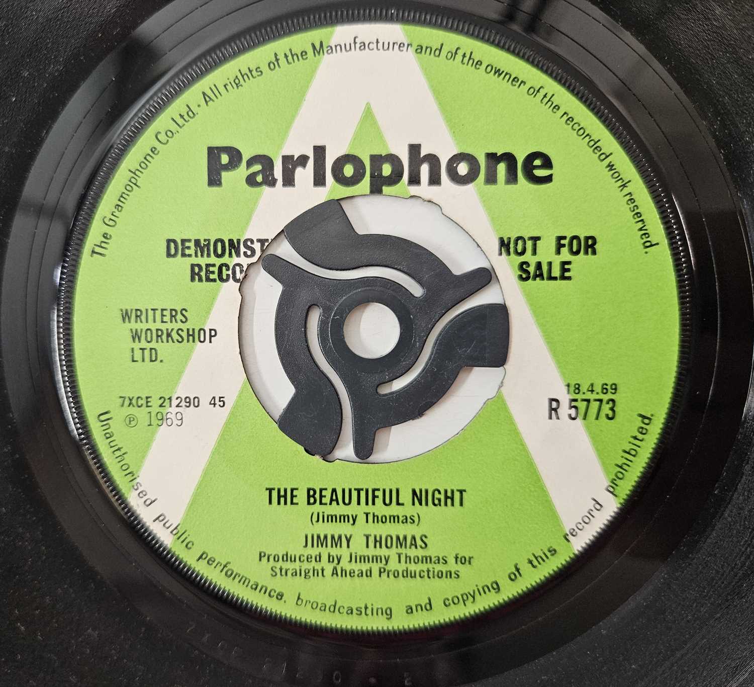 Lot 217 - JIMMY THOMAS - THE BEAUTIFUL NIGHT 7" (UK