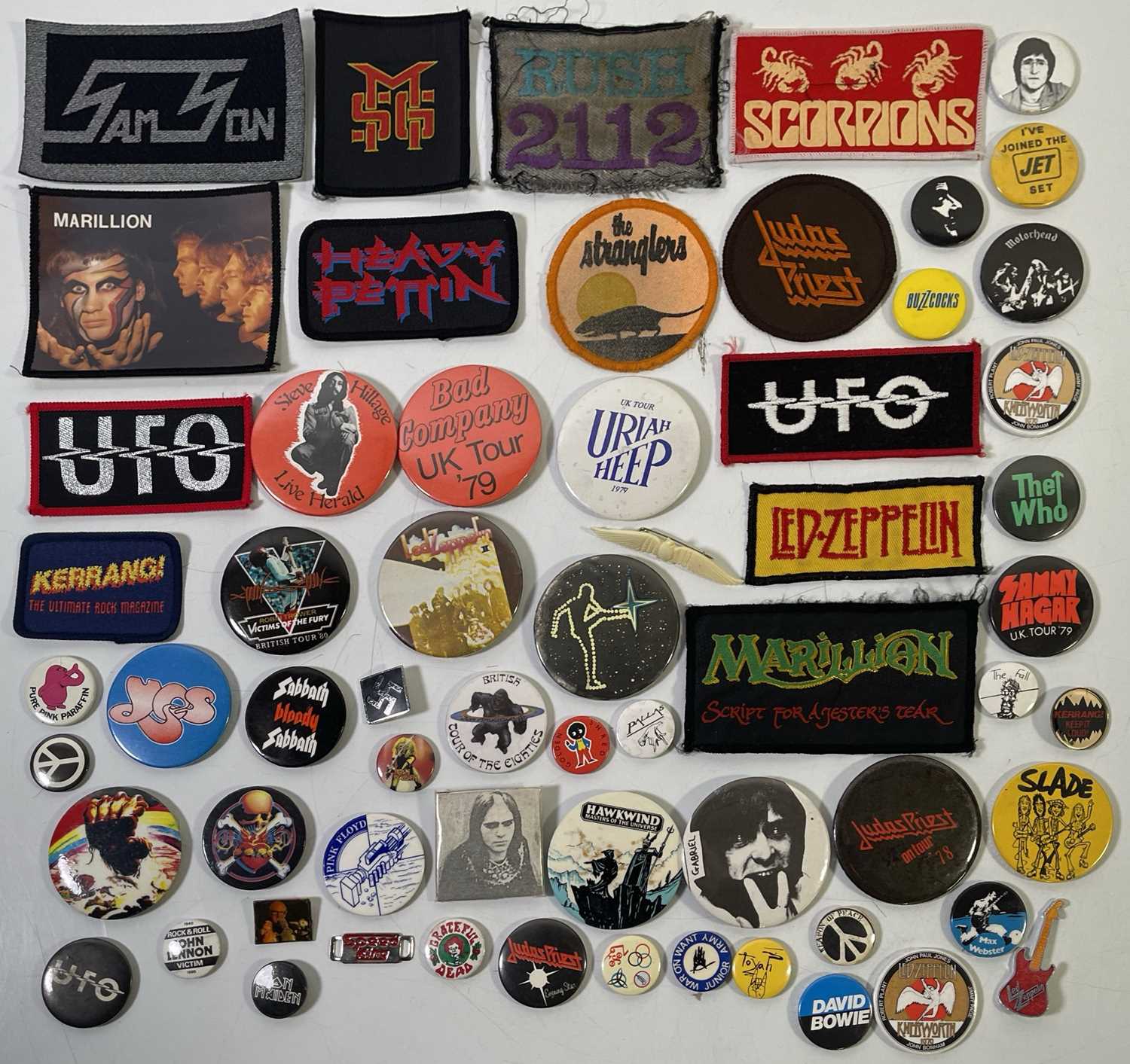 Lot 136 - ROCK / HARD ROCK / METAL - VINTAGE BADGES