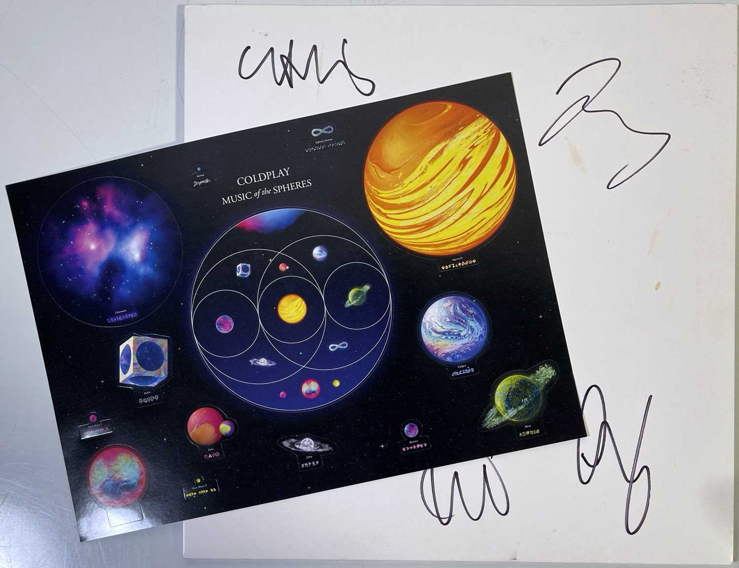 Lot 173 - COLDPLAY - SIGNED LP TEST PRESSING OF MUSIC
