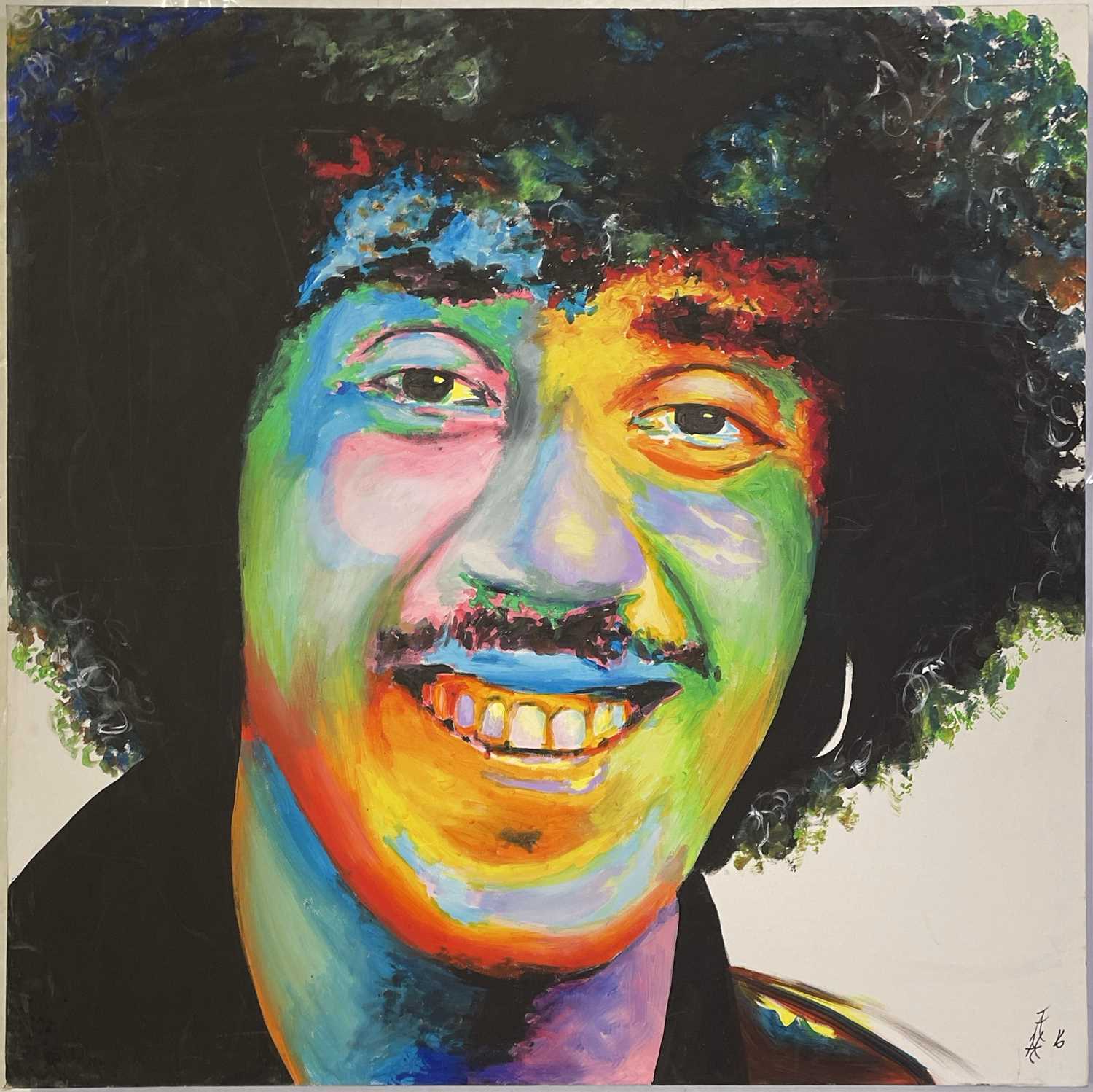 Lot 519 - THIN LIZZY - ORIGINAL PHIL LYNOTT ARTWORK BY