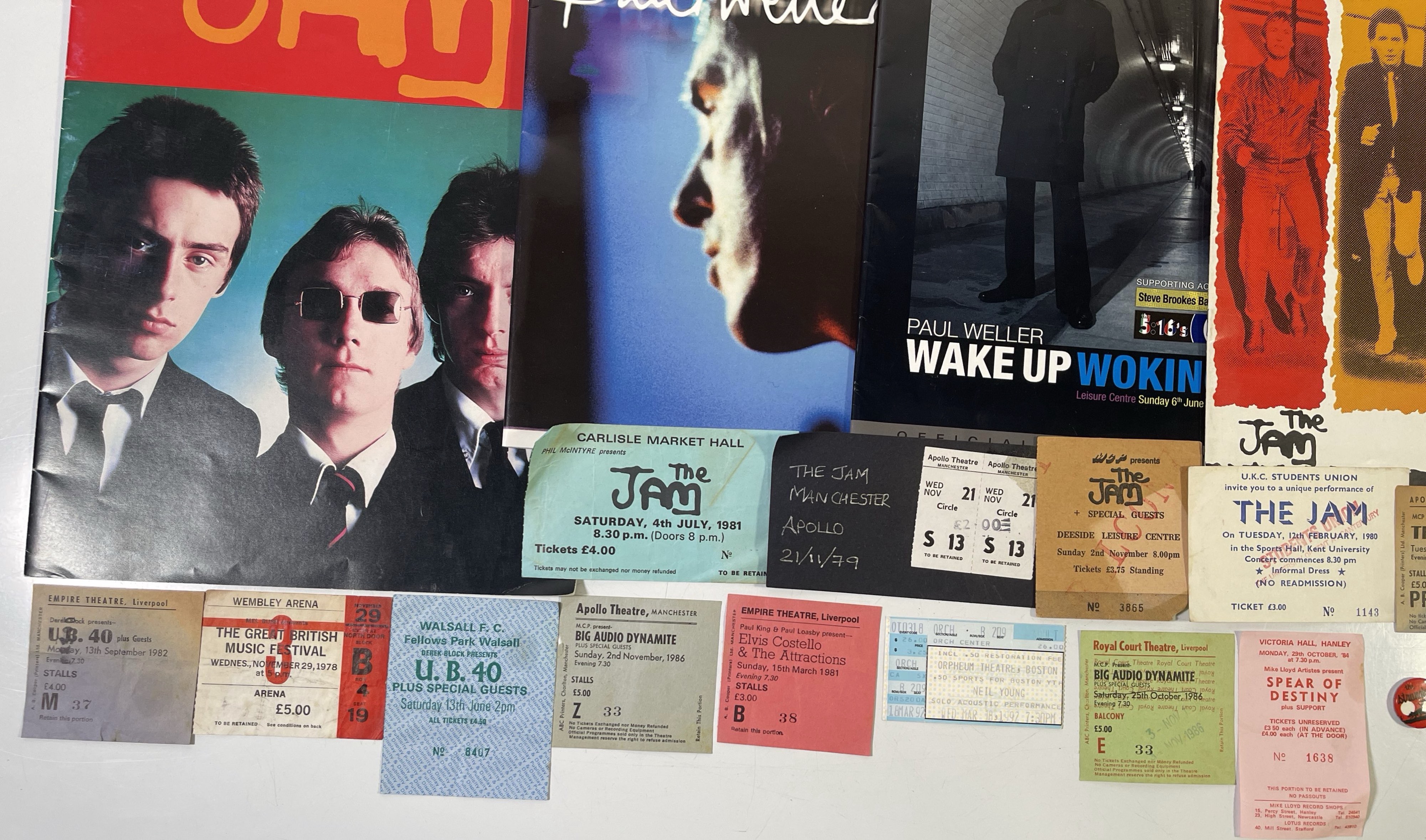 Lot 421 - THE JAM - CONCERT MEMORABILIA INC TICKET